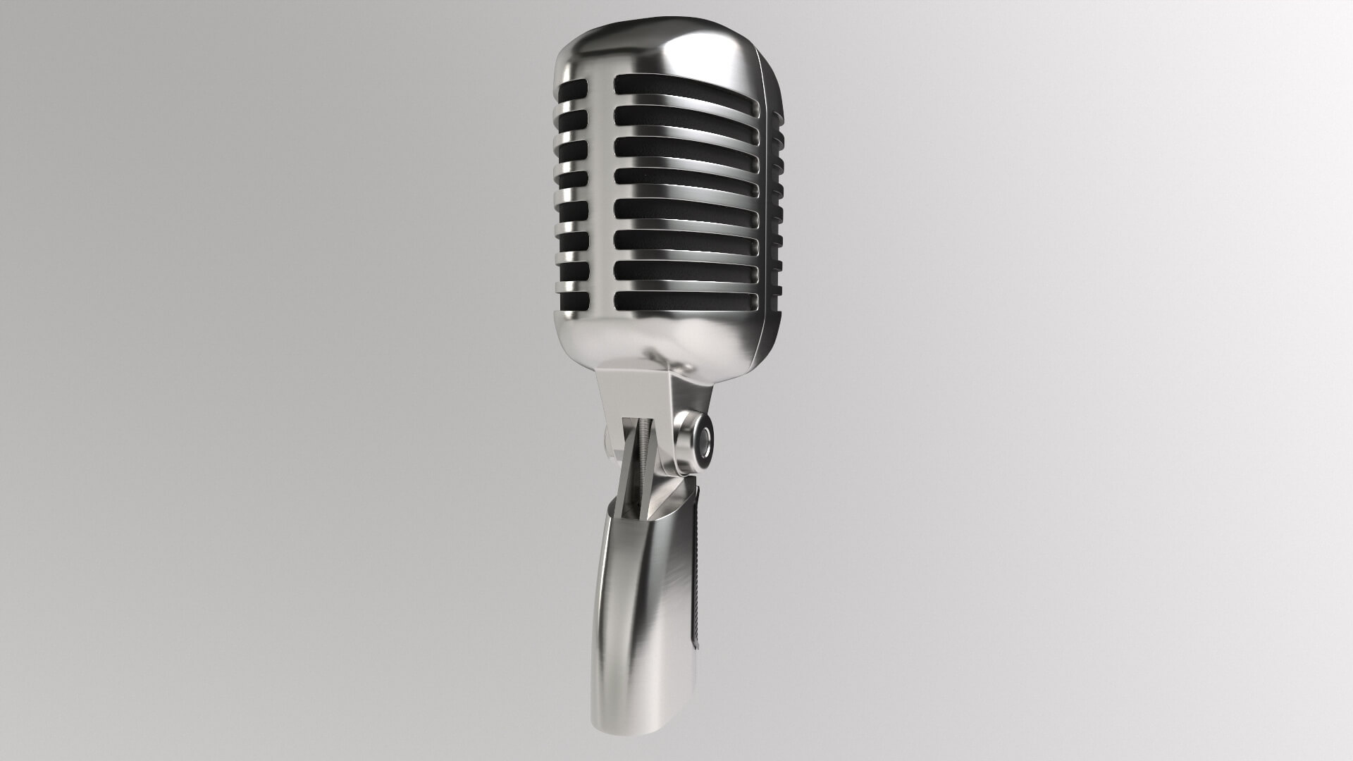 Vintage Style Microphone - 3D Model by EFC