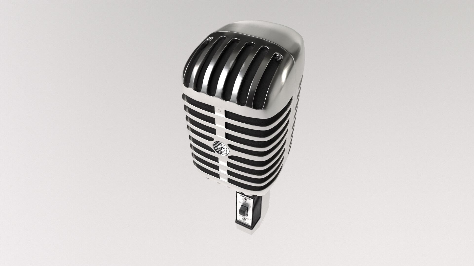 Vintage Style Microphone - 3D Model by EFC