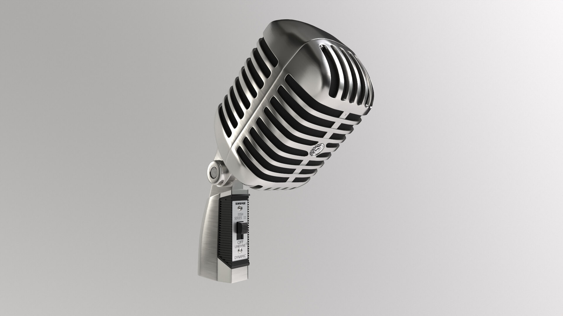 Vintage Style Microphone - 3D Model by EFC