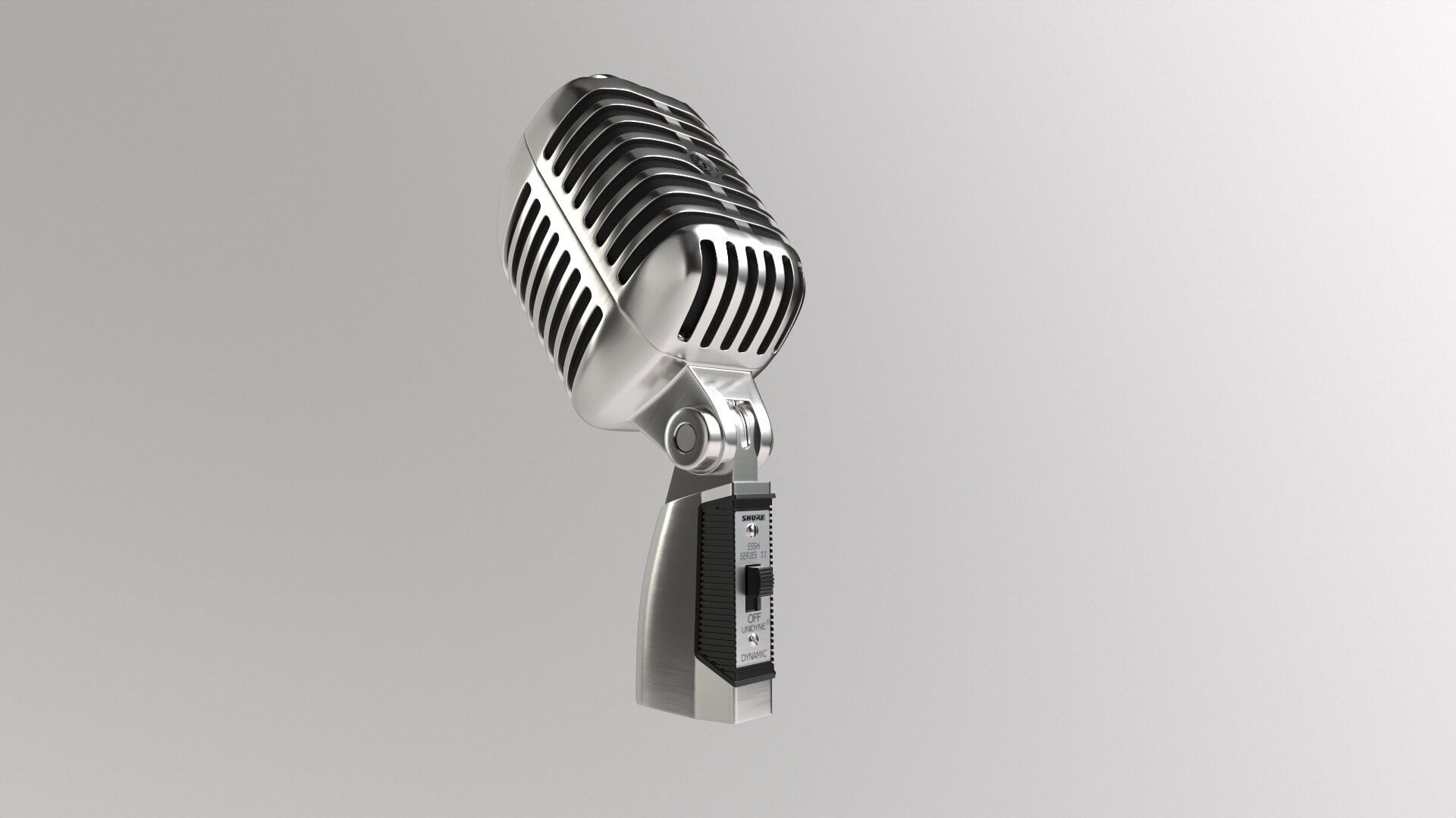 Vintage Style Microphone - 3D Model by EFC