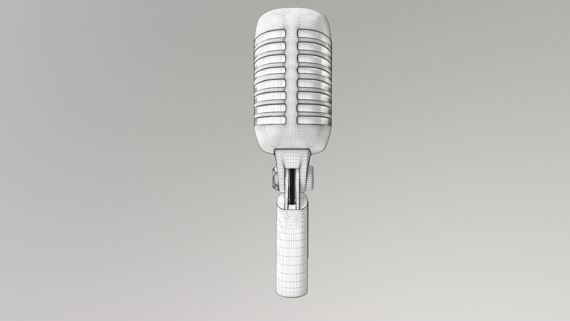Vintage Style Microphone - 3D Model by EFC
