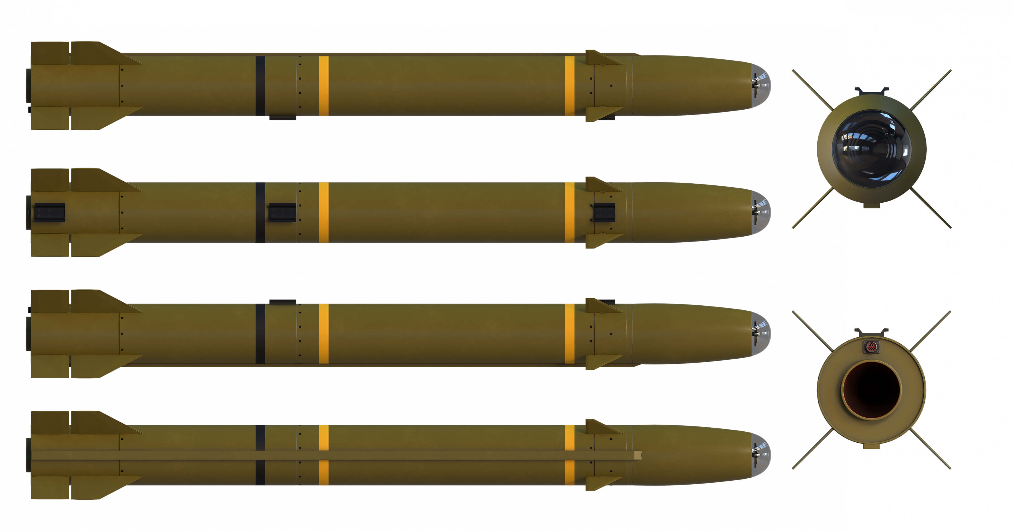 ZT-6 Mokopa Missile 3D Model by EFC