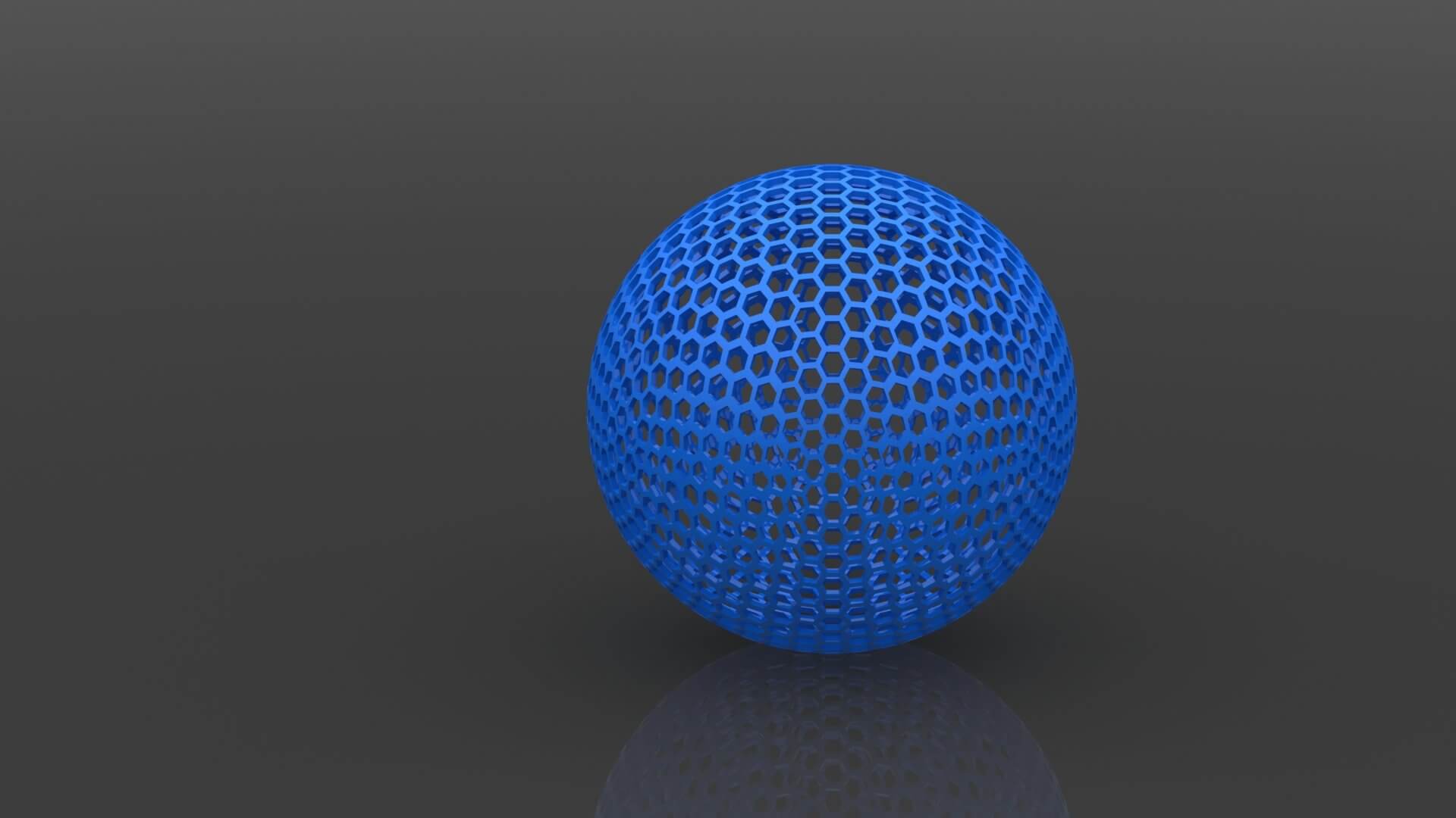 Hexagonal Sphere V.2 - 3D Model by Ege Zengin