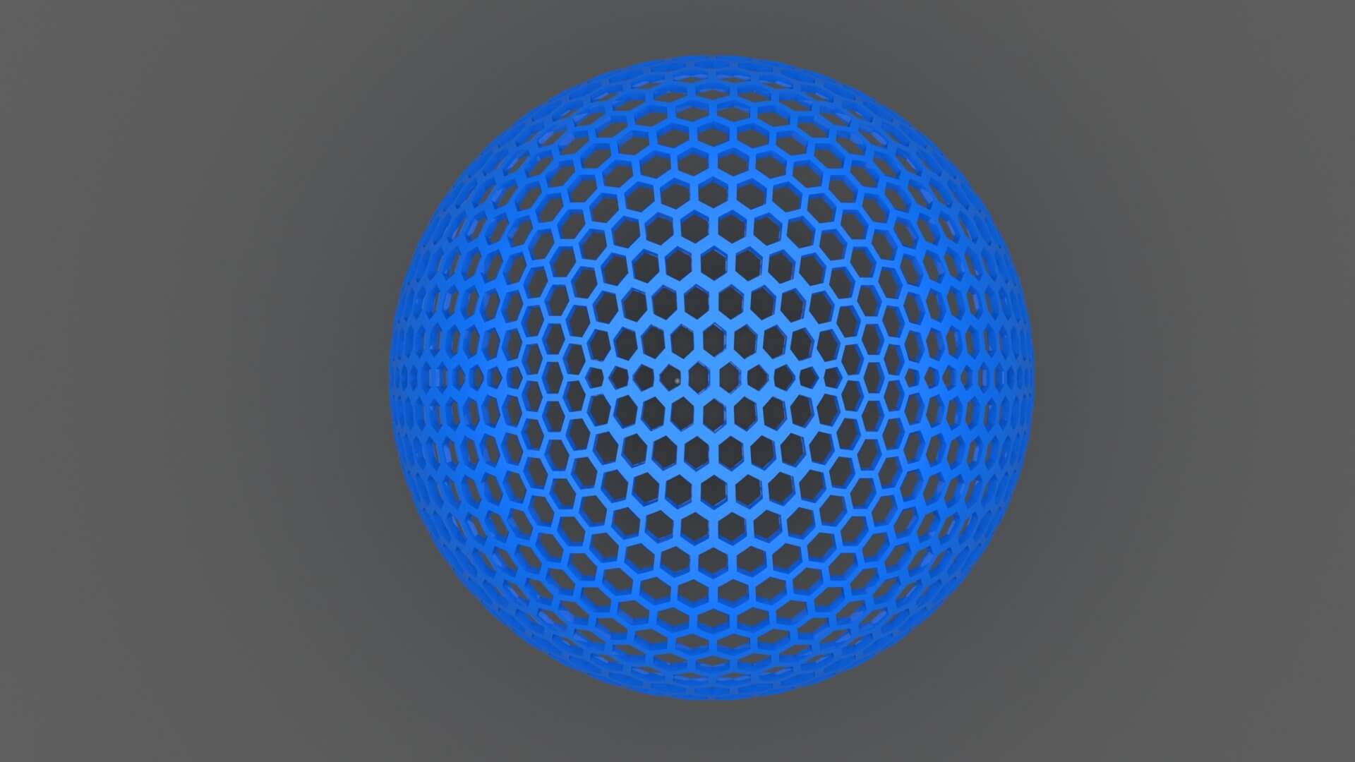 Hexagonal Sphere V.2 - 3D Model by Ege Zengin