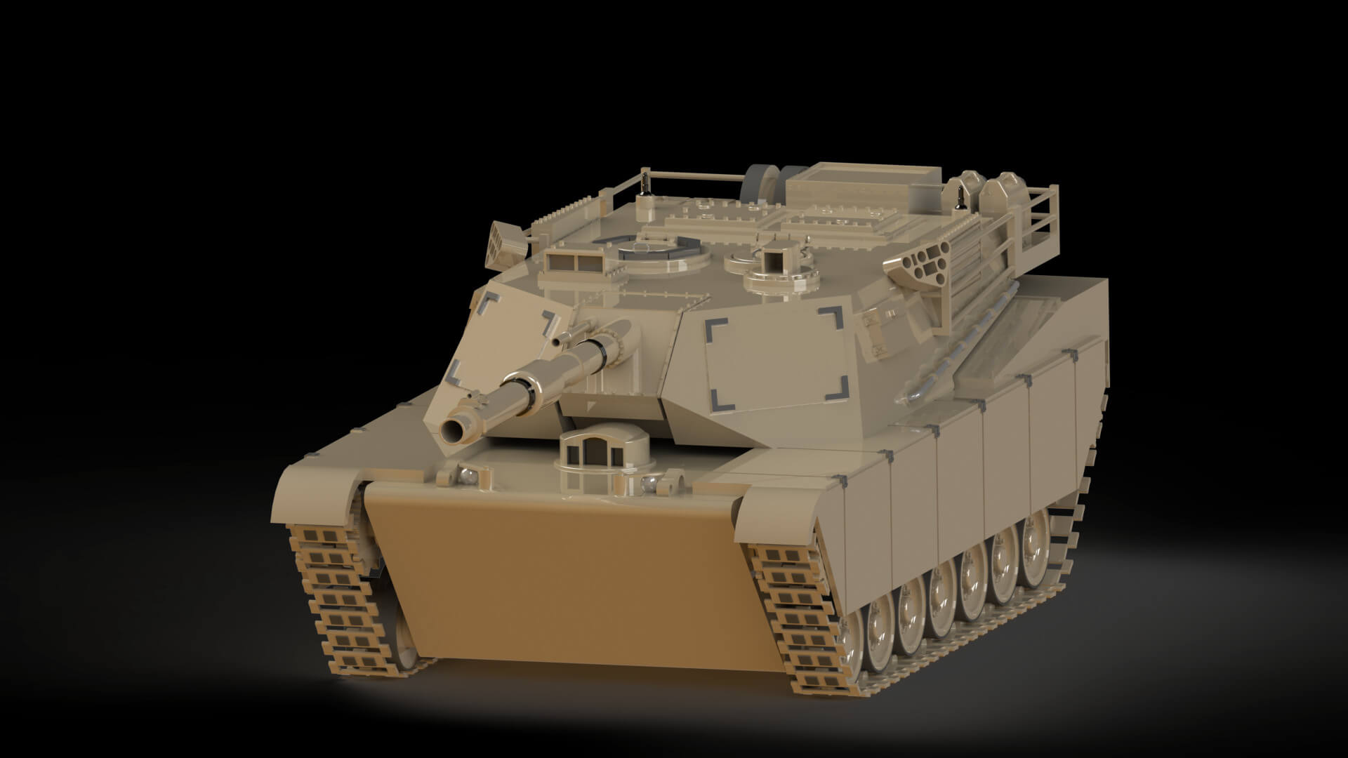 M1 Abrams Tank - 3D Model by Ege Zengin