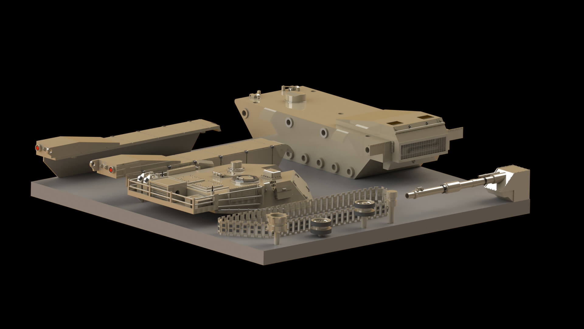 M1 Abrams Tank - 3D Model by Ege Zengin