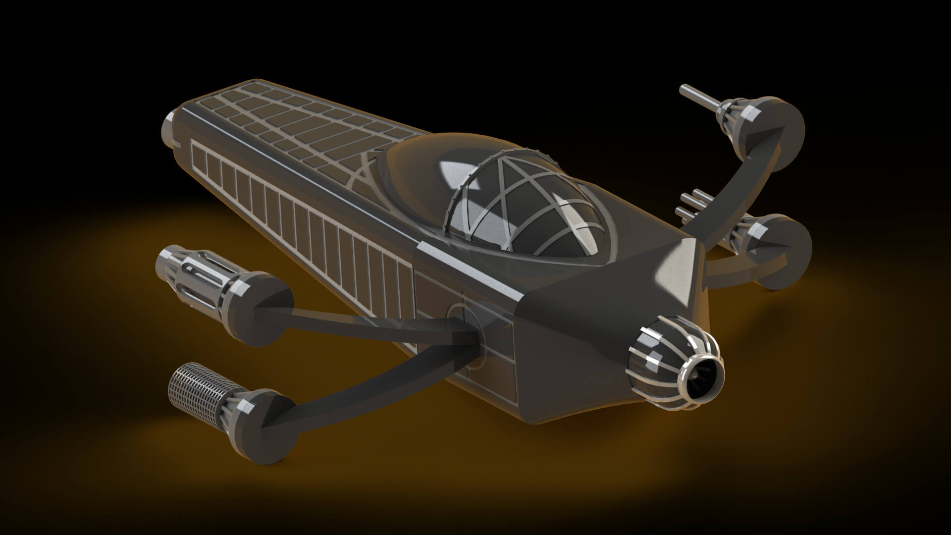 Spaceship V1 - 3D Model by Ege Zengin