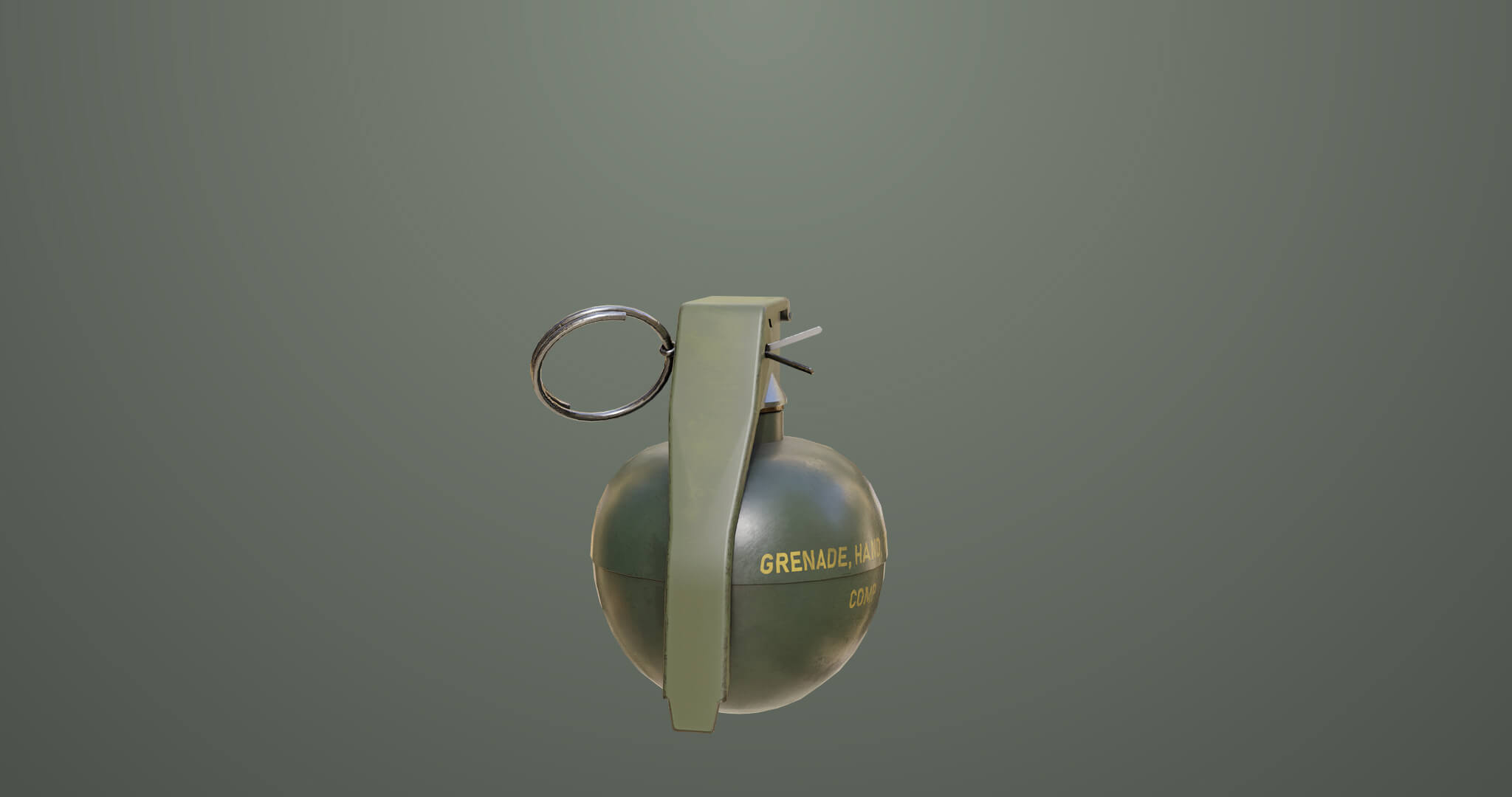10 Grenades Single Mat All PBR Unity UE Textures - 3D Model by Eight Vertex