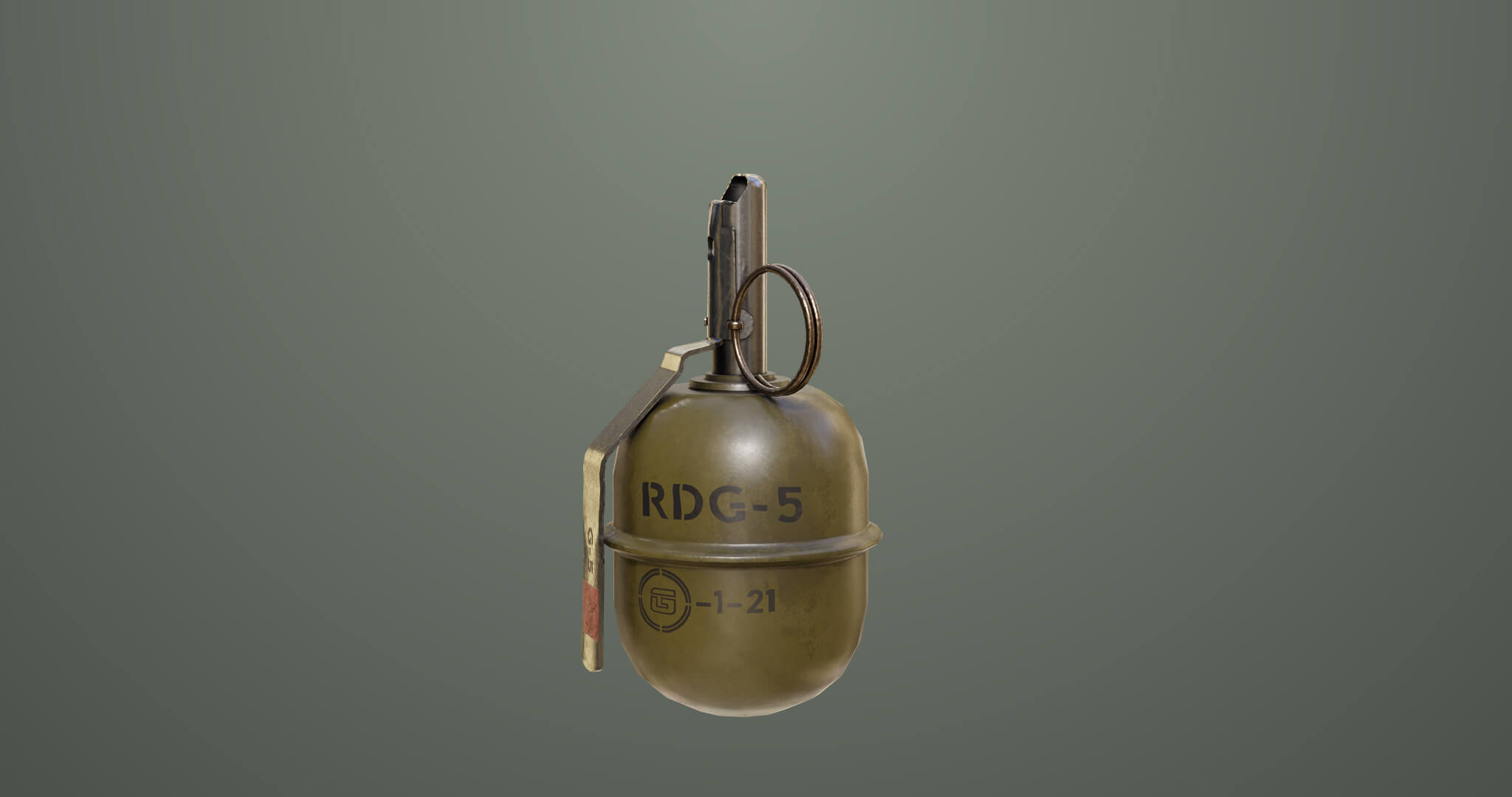 10 Grenades Single Mat All PBR Unity UE Textures - 3D Model by Eight Vertex