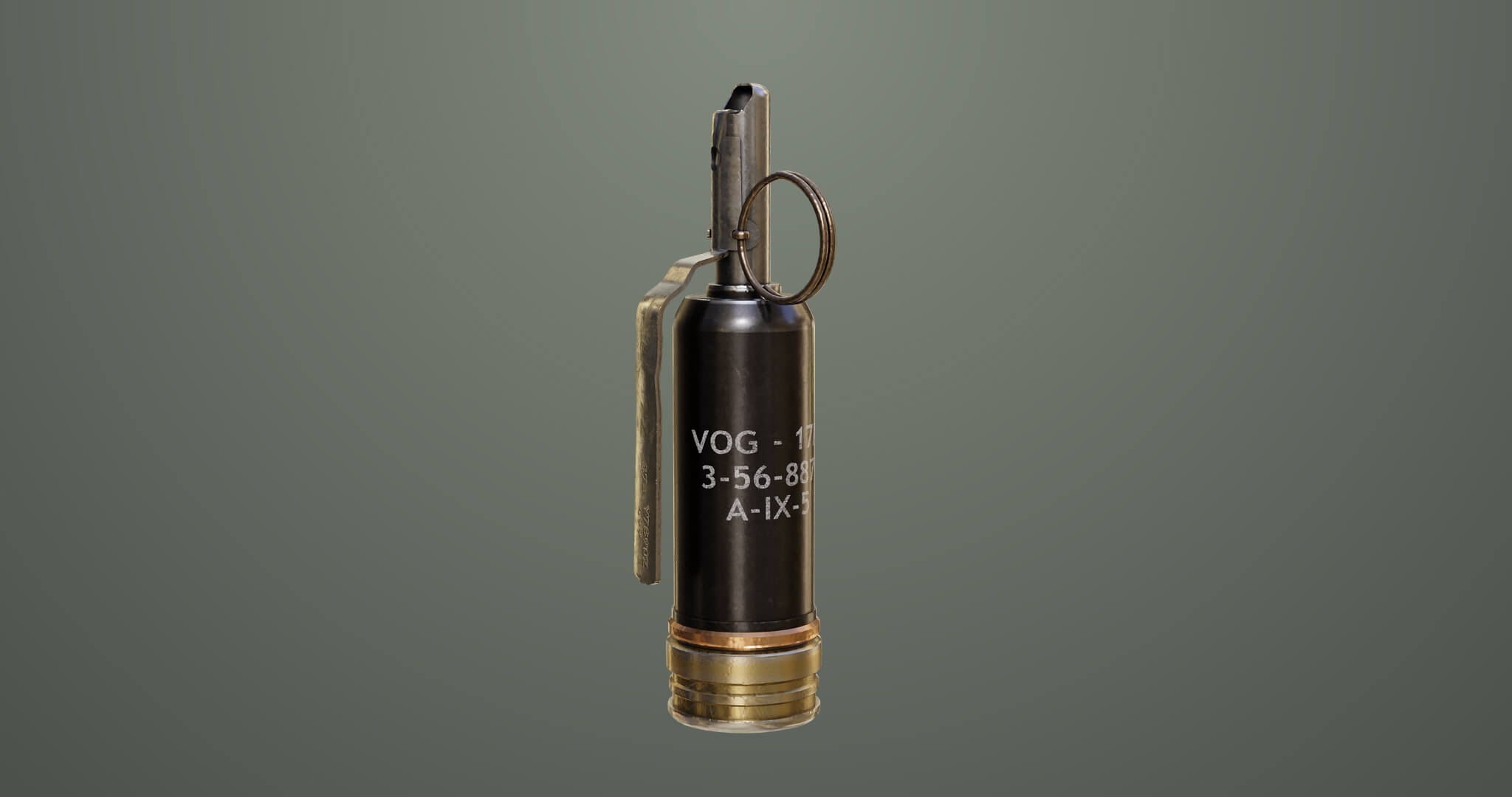 10 Grenades Single Mat All PBR Unity UE Textures - 3D Model by Eight Vertex