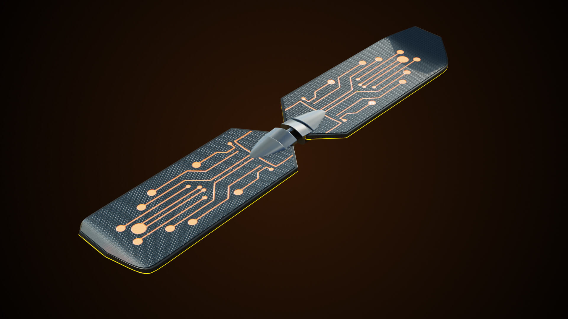 Sci-Fi Hoverboard 4 All PBR Unity UE Textures Included 3D Model by Eight Vertex