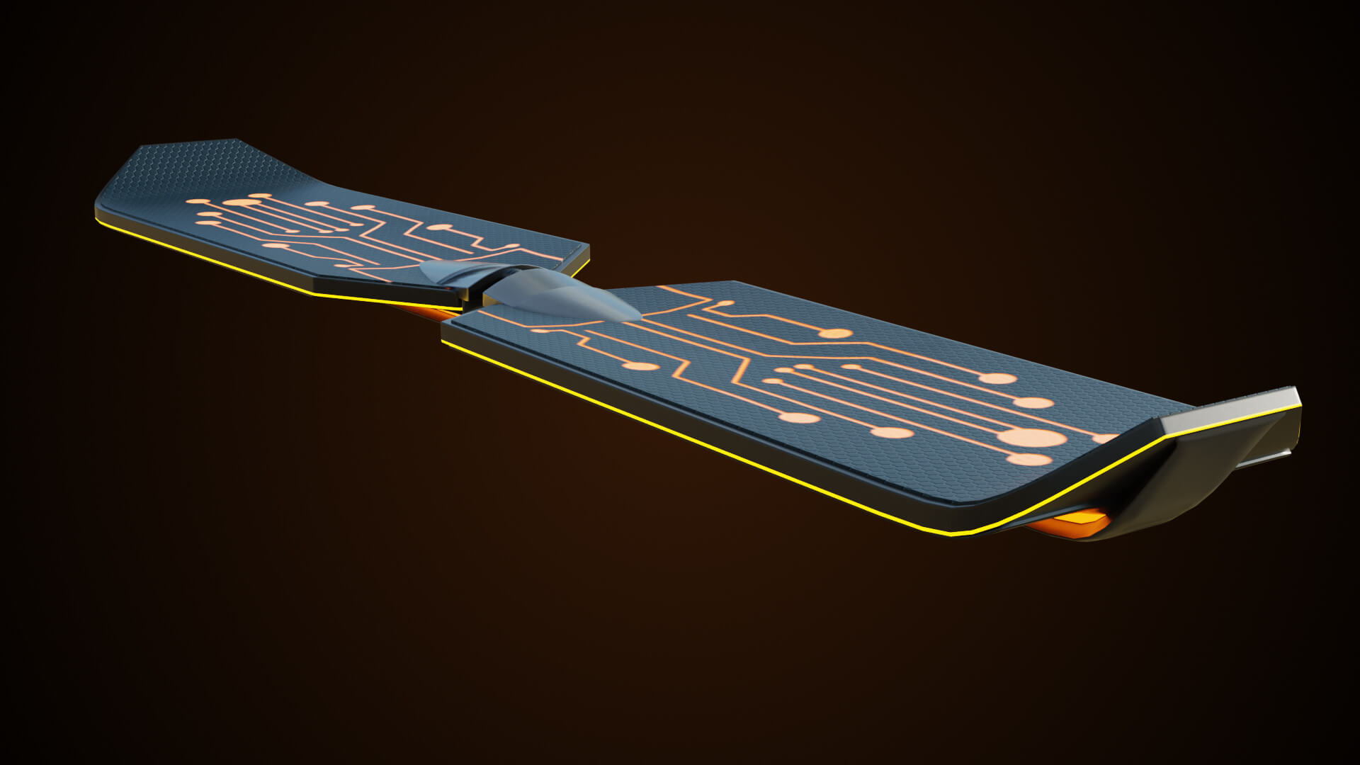 Sci-Fi Hoverboard 4 All PBR Unity UE Textures Included 3D Model by Eight Vertex