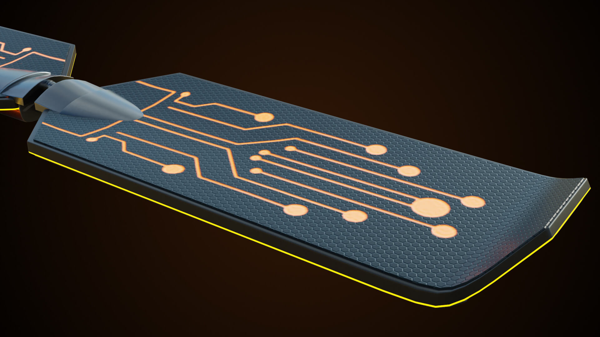 Sci-Fi Hoverboard 4 All PBR Unity UE Textures Included 3D Model by Eight Vertex