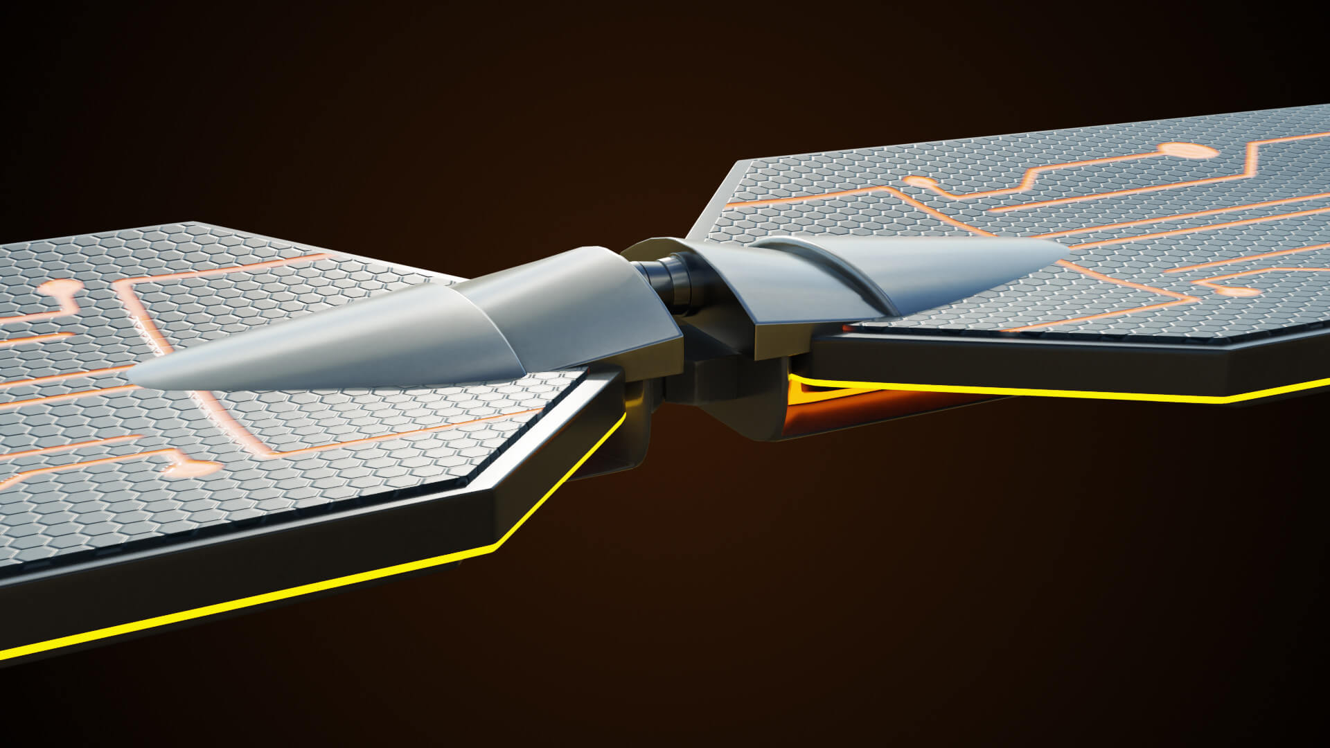 Sci-Fi Hoverboard 4 All PBR Unity UE Textures Included 3D Model by ...