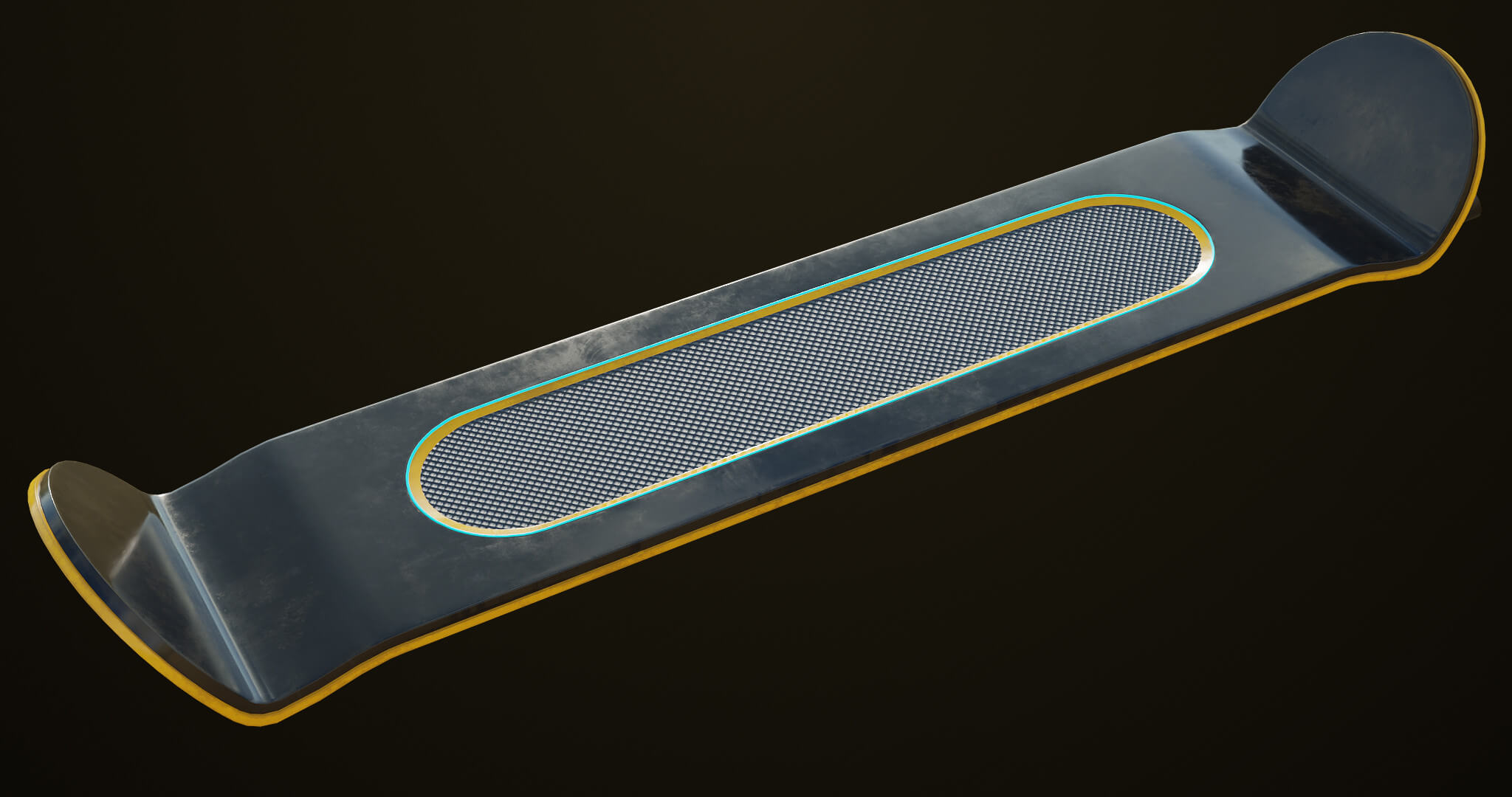 Sci-Fi Hoverboard 5 All PBR Unity UE Textures Included 3D Model by ...