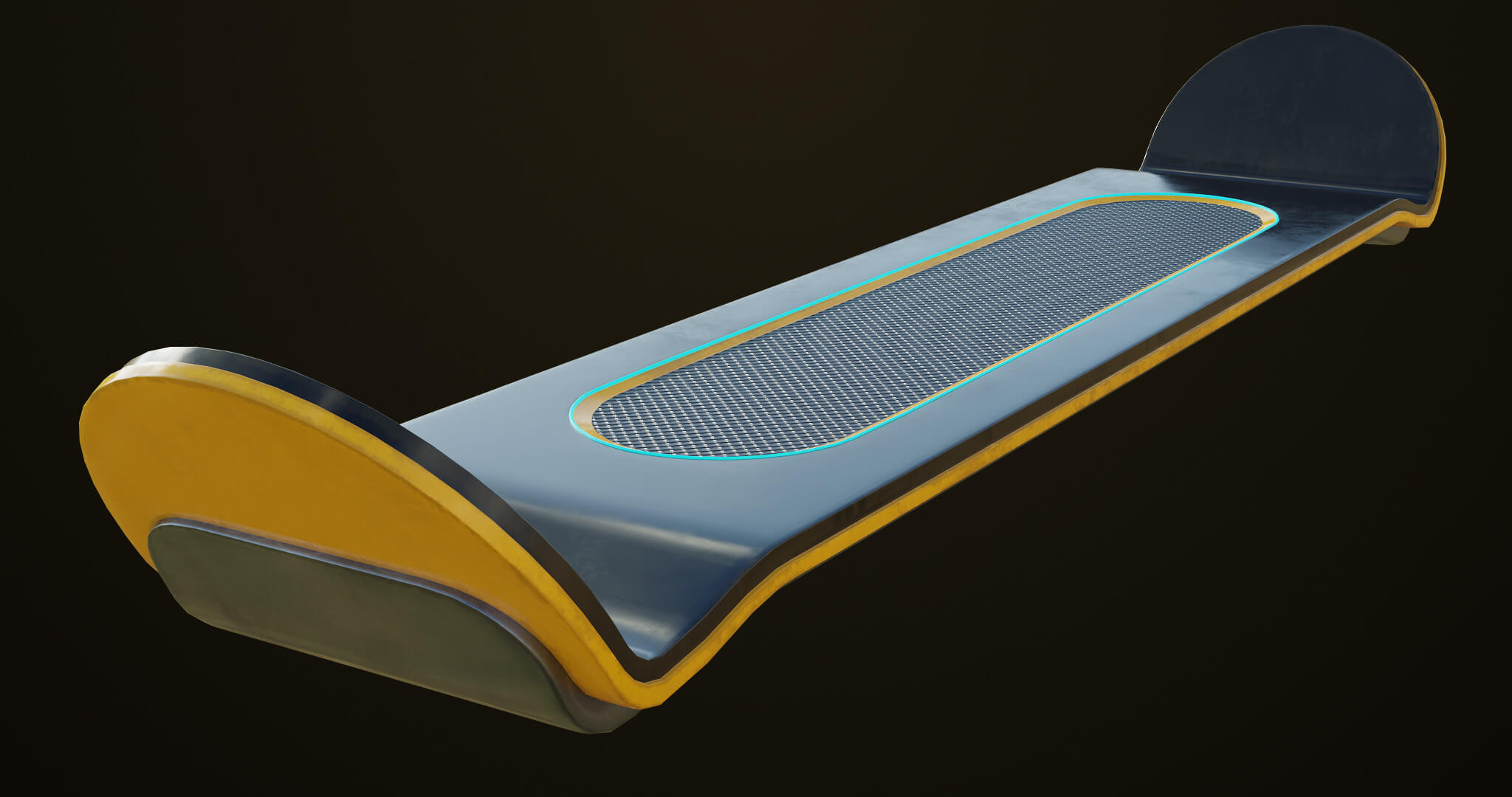 Sci-Fi Hoverboard 5 All PBR Unity UE Textures Included 3D Model by Eight Vertex