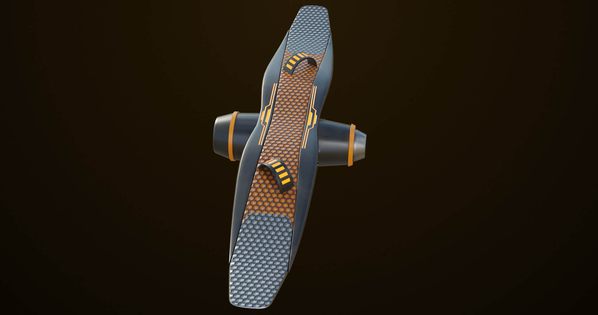 Sci-Fi Hoverboard 6 All PBR Unity UE Textures Included 3D Model by ...