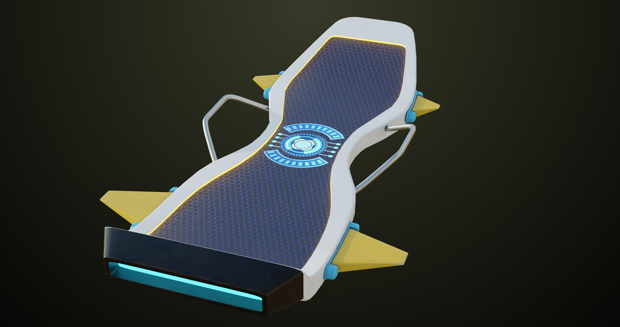 3D Sci-Fi Hoverboard 7 All PBR Unity UE Textures Included by Eight Vertex