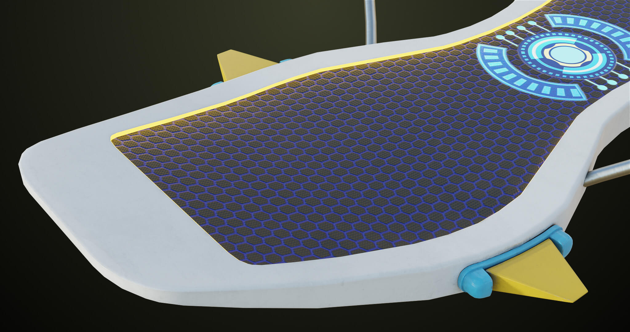 Sci-Fi Hoverboard 7 All PBR Unity UE Textures Included 3D Model by ...