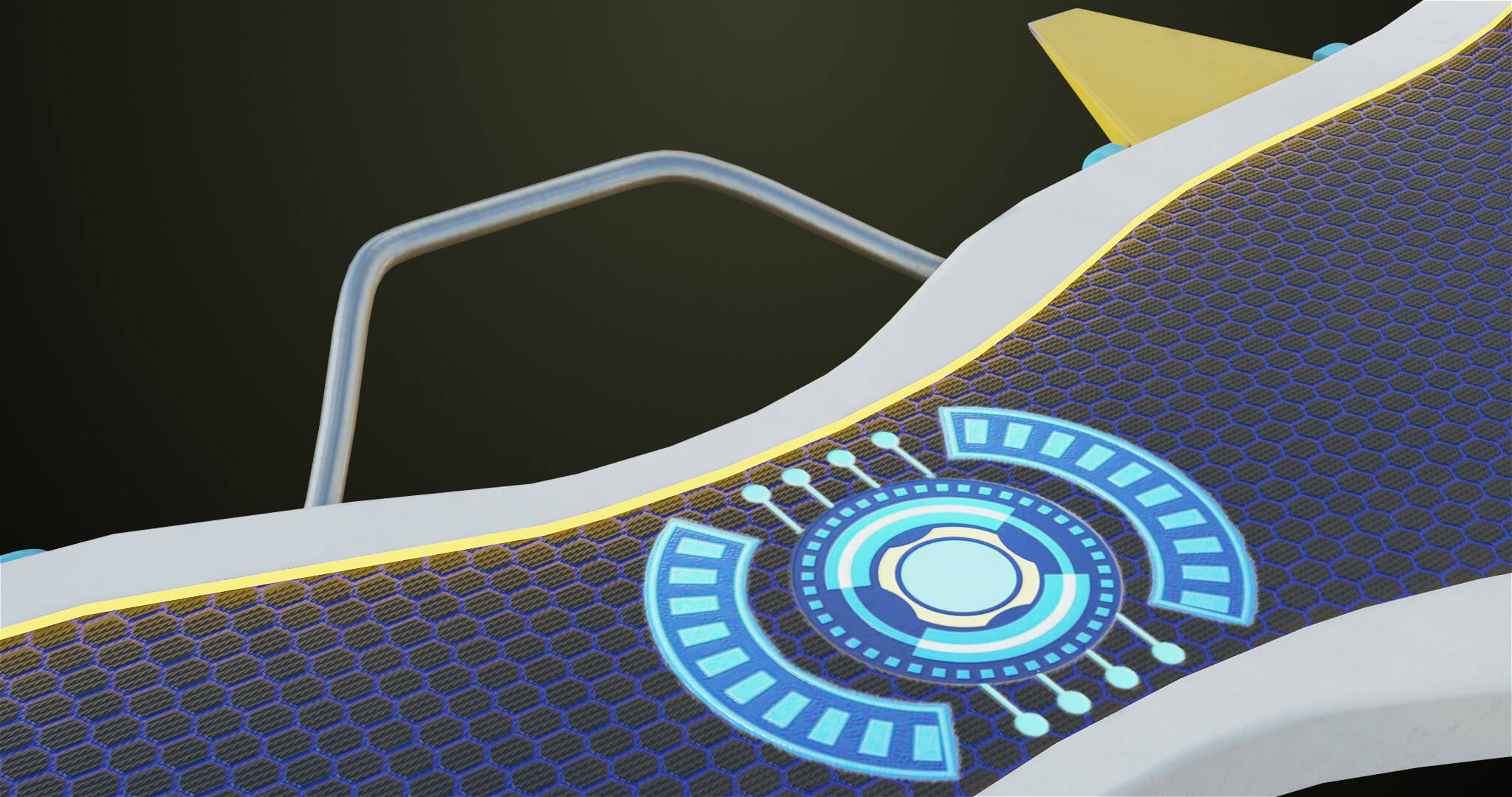 Sci-Fi Hoverboard 7 All PBR Unity UE Textures Included 3D Model by Eight Vertex