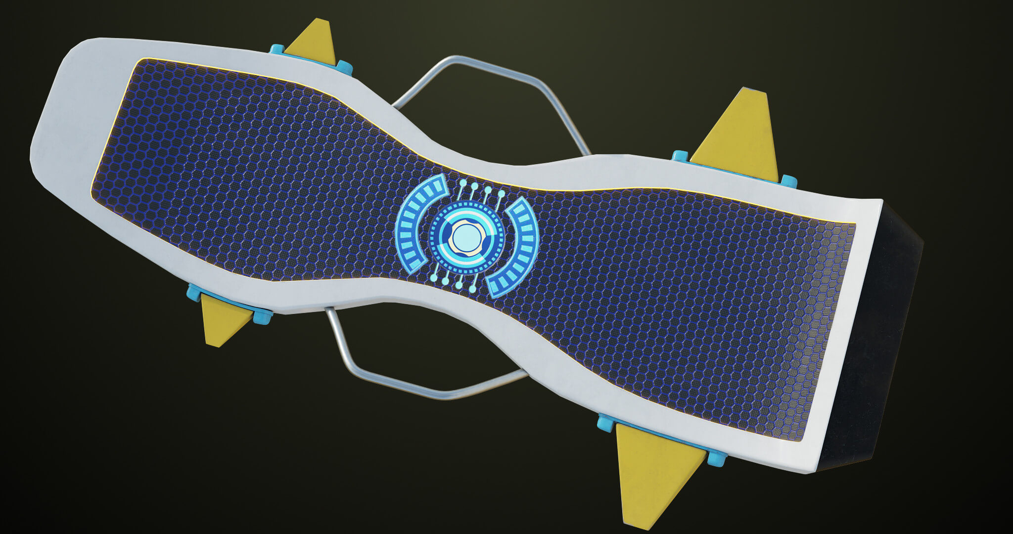 3D Sci-Fi Hoverboard 7 All PBR Unity UE Textures Included by Eight Vertex