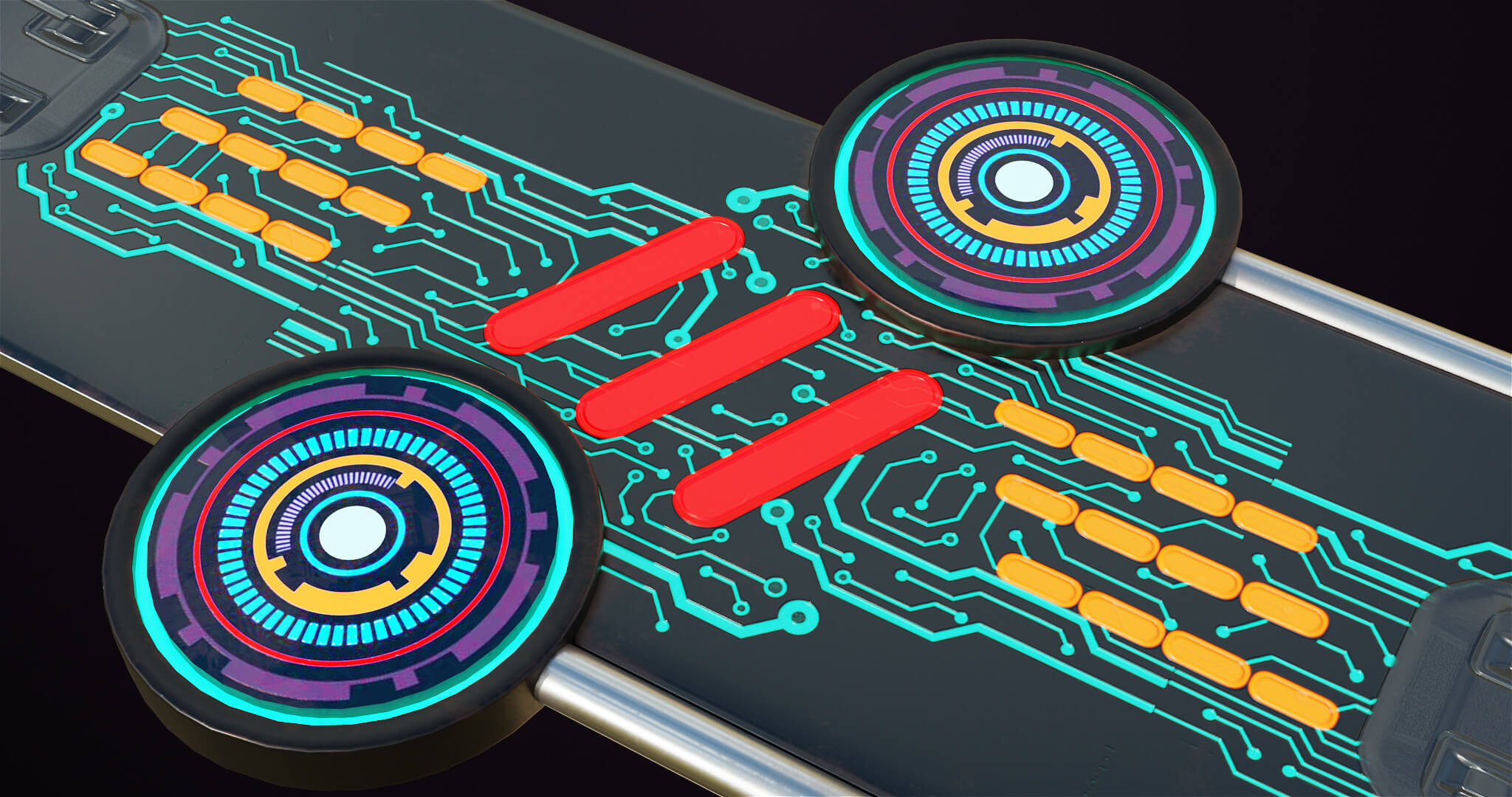 Sci-Fi Hoverboard 9 All PBR Unity UE Textures Included 3D Model by ...