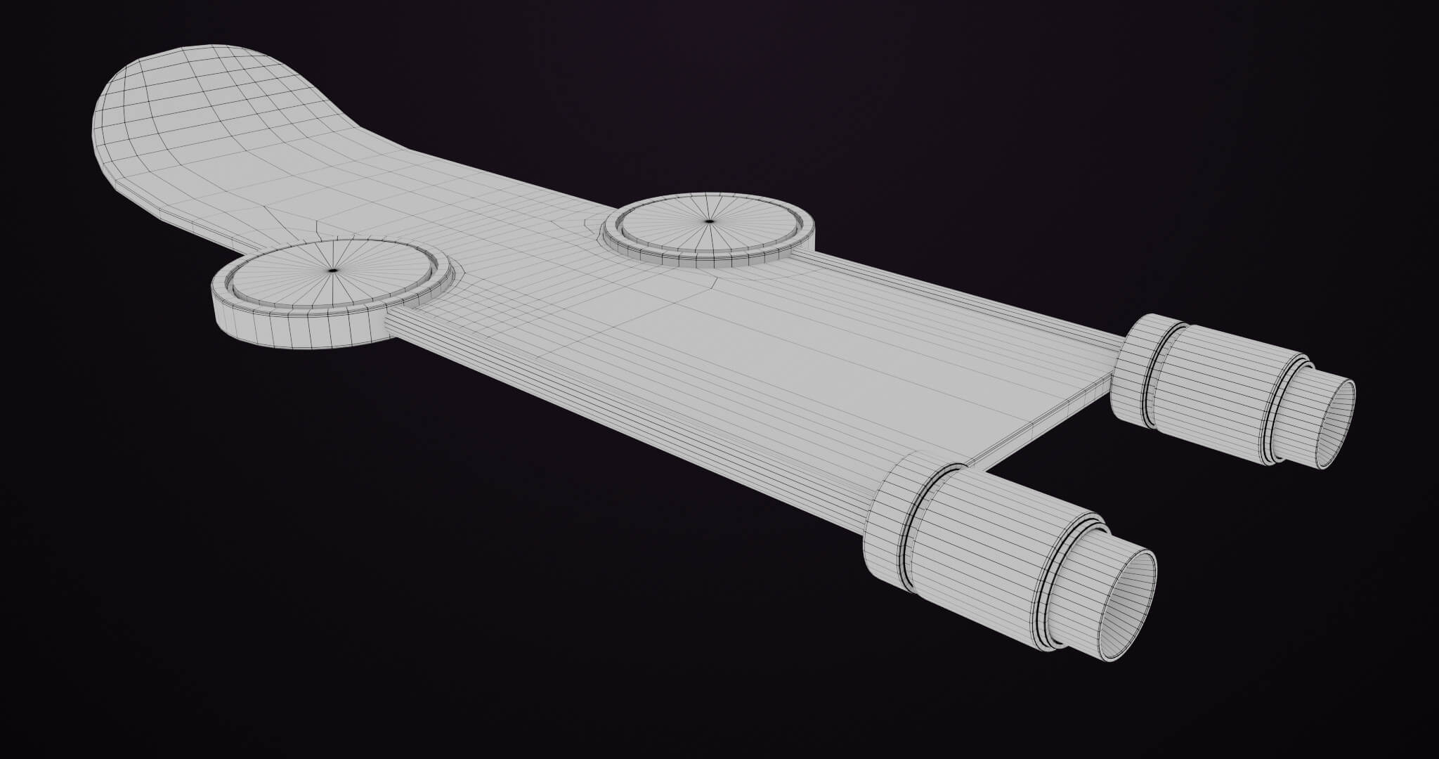 Sci-Fi Hoverboard 9 All PBR Unity UE Textures Included 3D Model by Eight Vertex