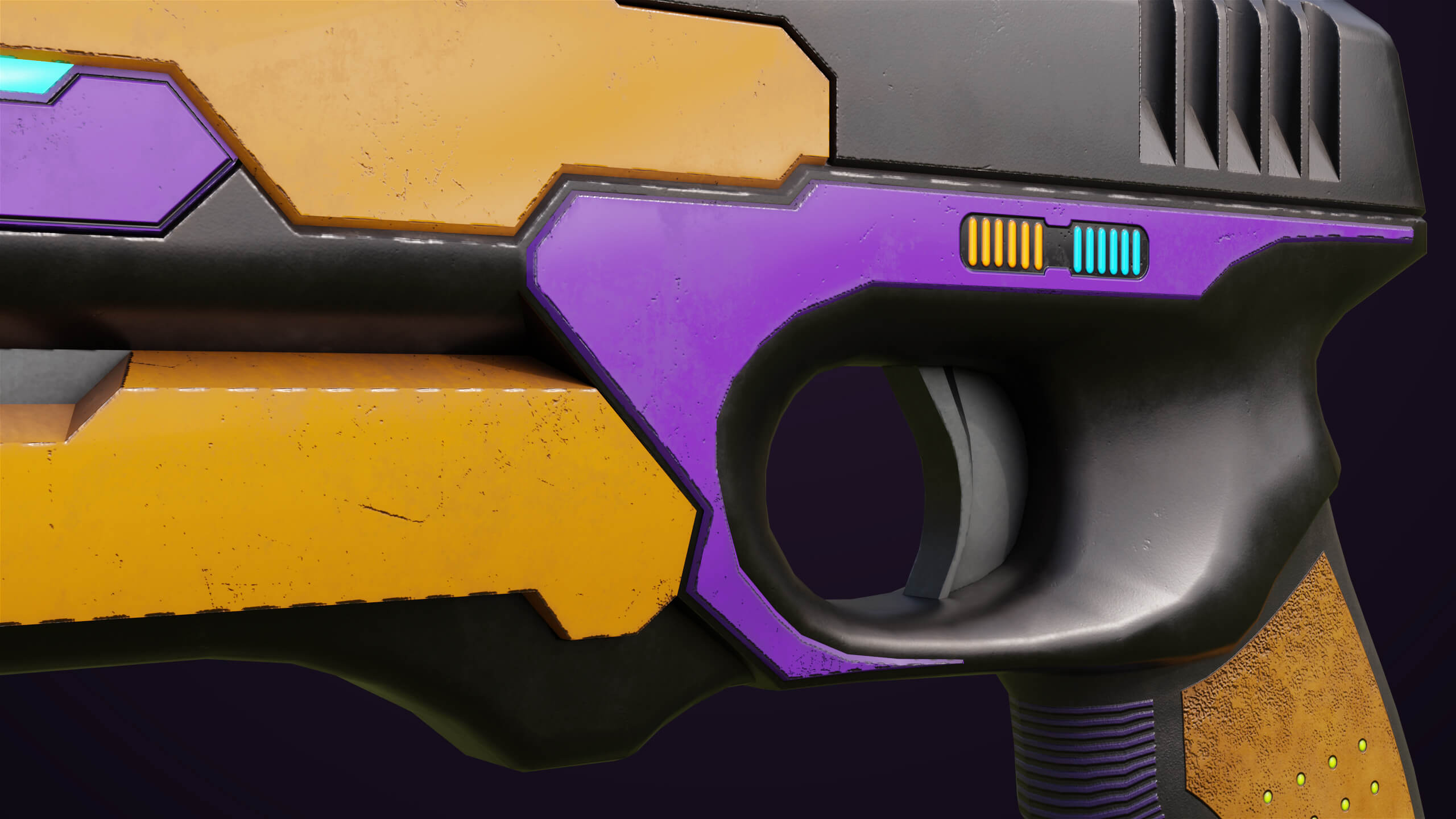 Sci-Fi Pistol 01 All PBR Unity UE Textures Included 3D Model by Eight ...