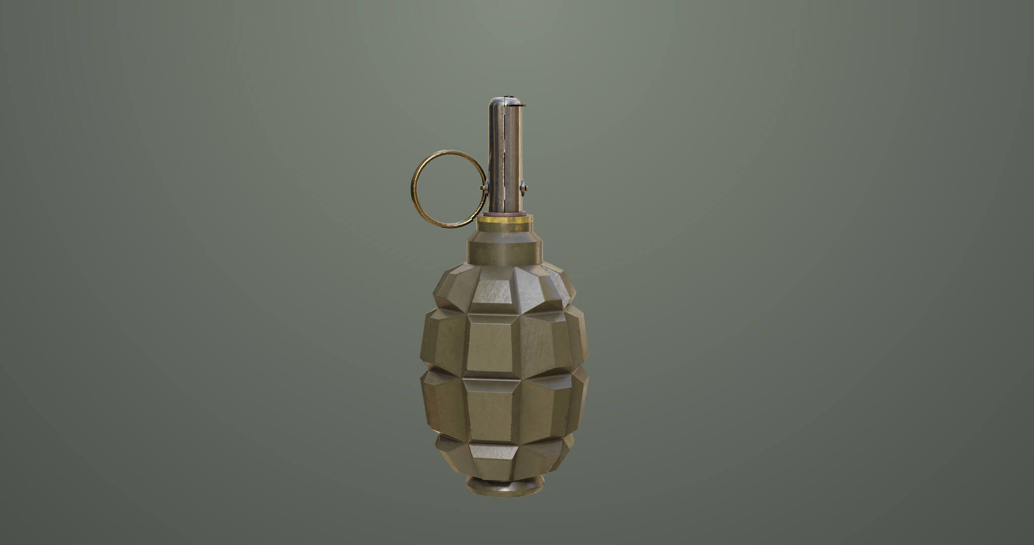 5 Fragmentation Grenades Single Mat All PBR Unity UE Texture - 3D Model by Eight Vertex
