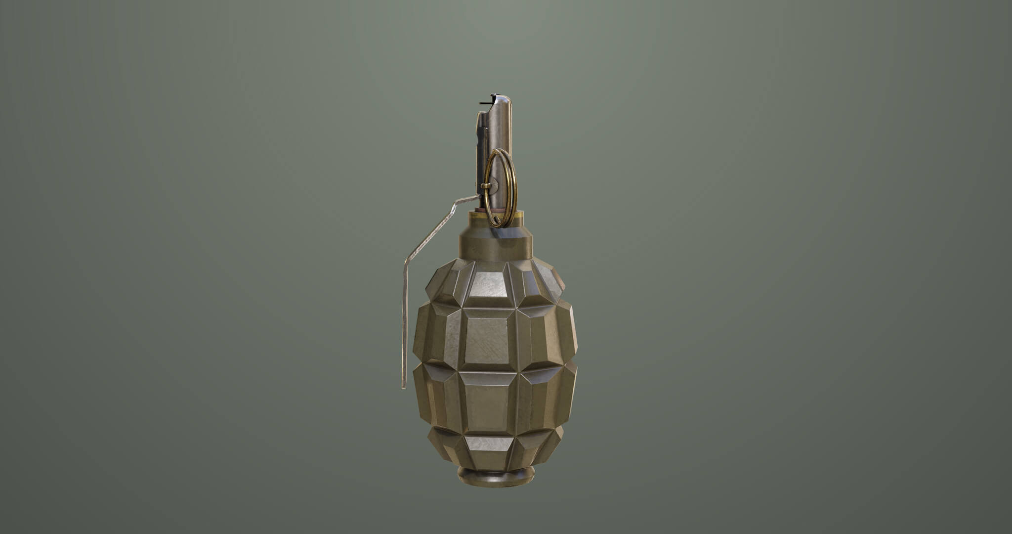 5 Fragmentation Grenades Single Mat All PBR Unity UE Texture - 3D Model by Eight Vertex