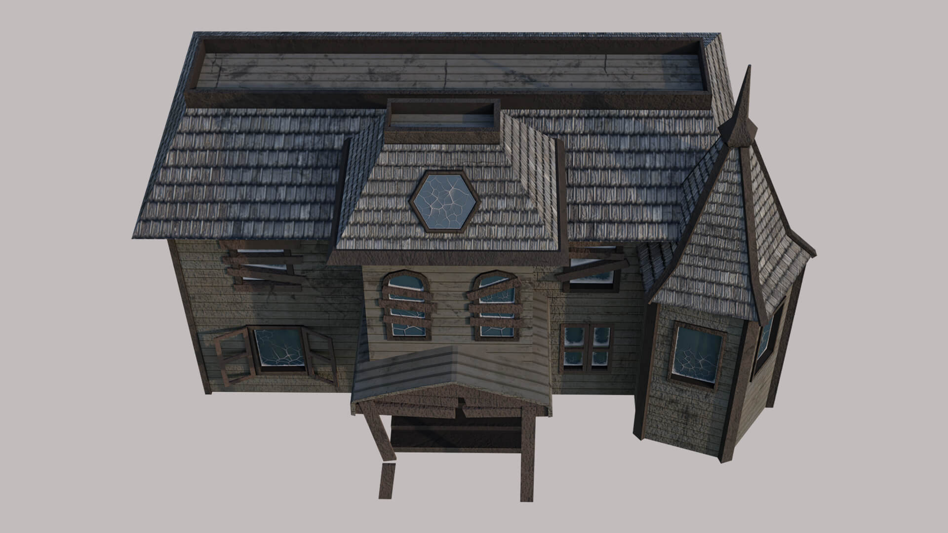 Abandoned House Game Ready PBR - 3D Model by Eight Vertex