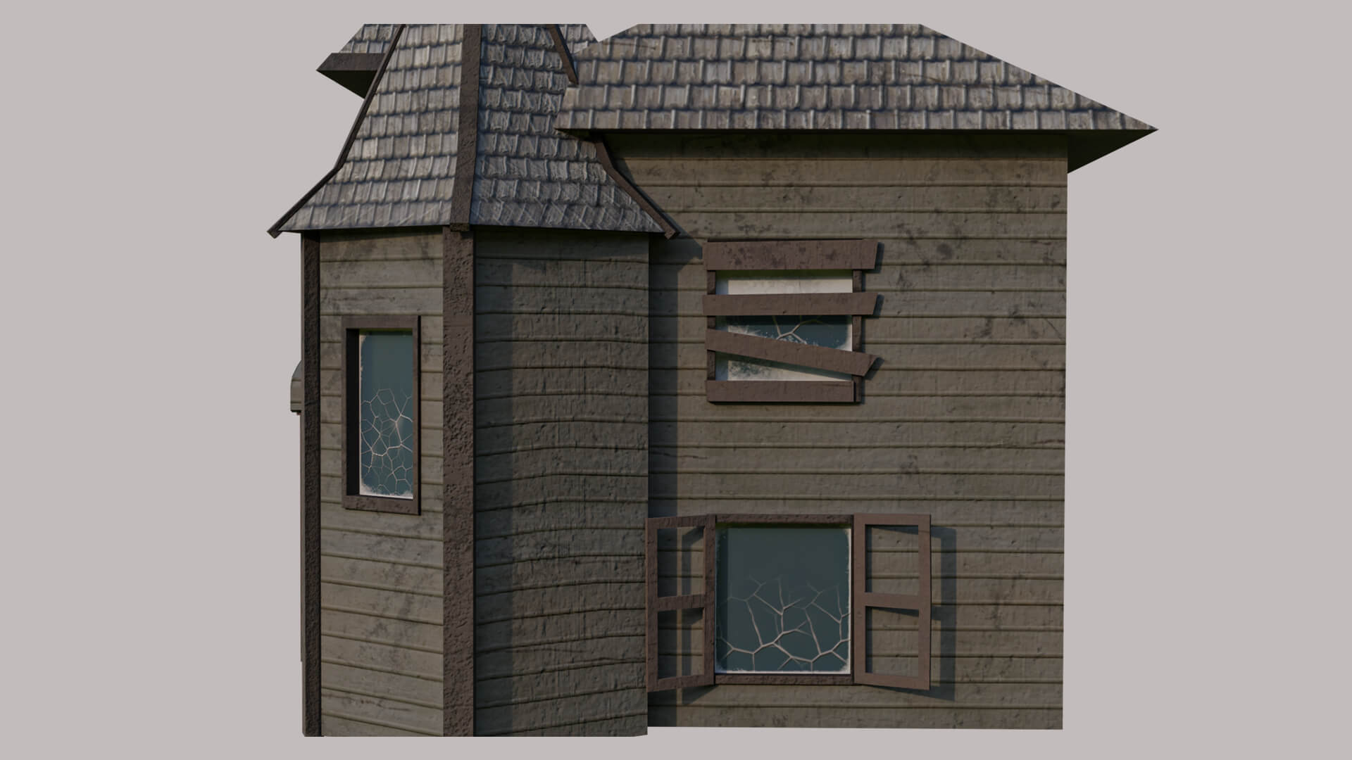 Abandoned House Game Ready PBR - 3D Model by Eight Vertex