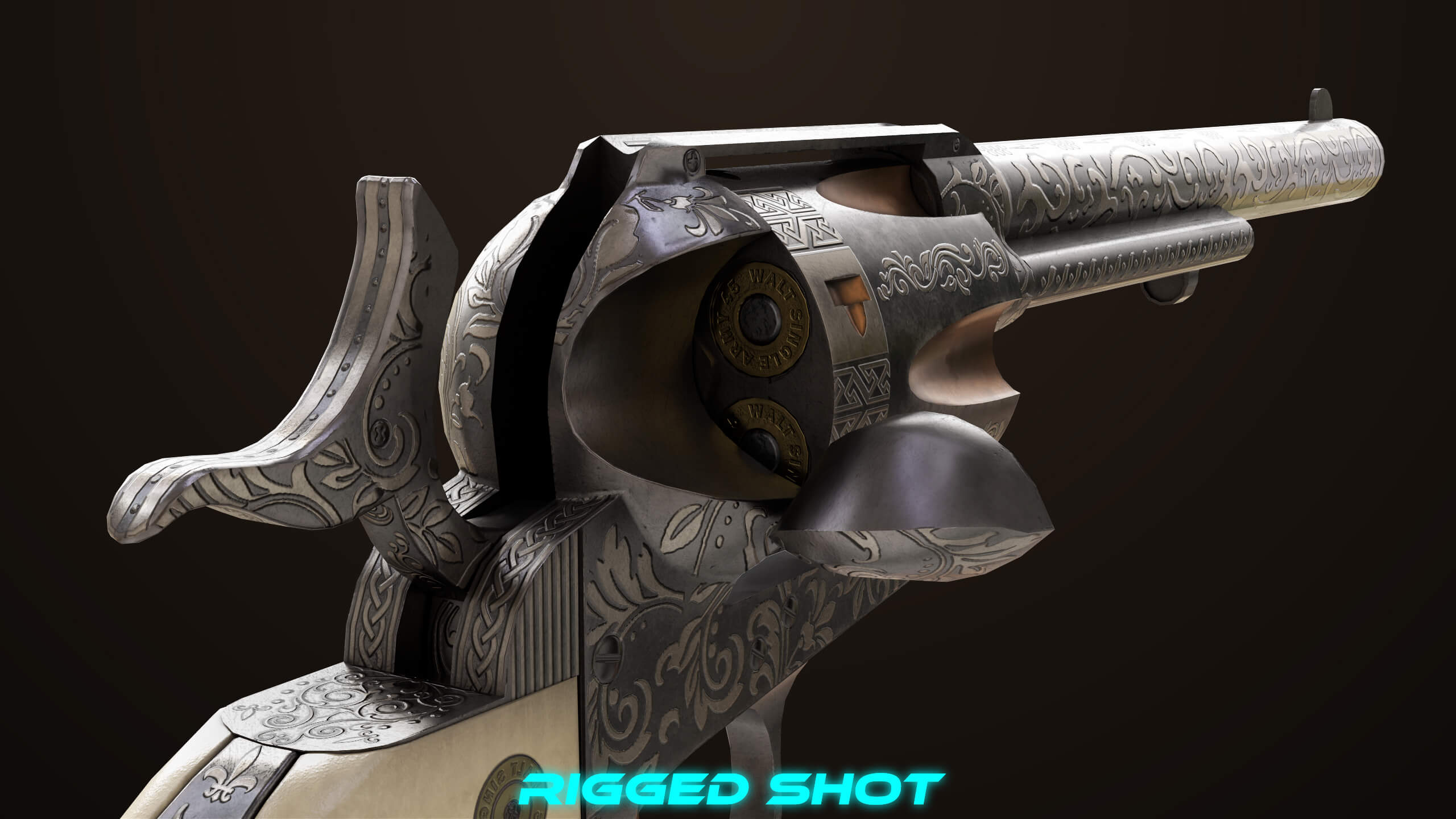 Aesthetic Revolver 03 Generic All PBR Unity UE Textures - 3D Model by ...