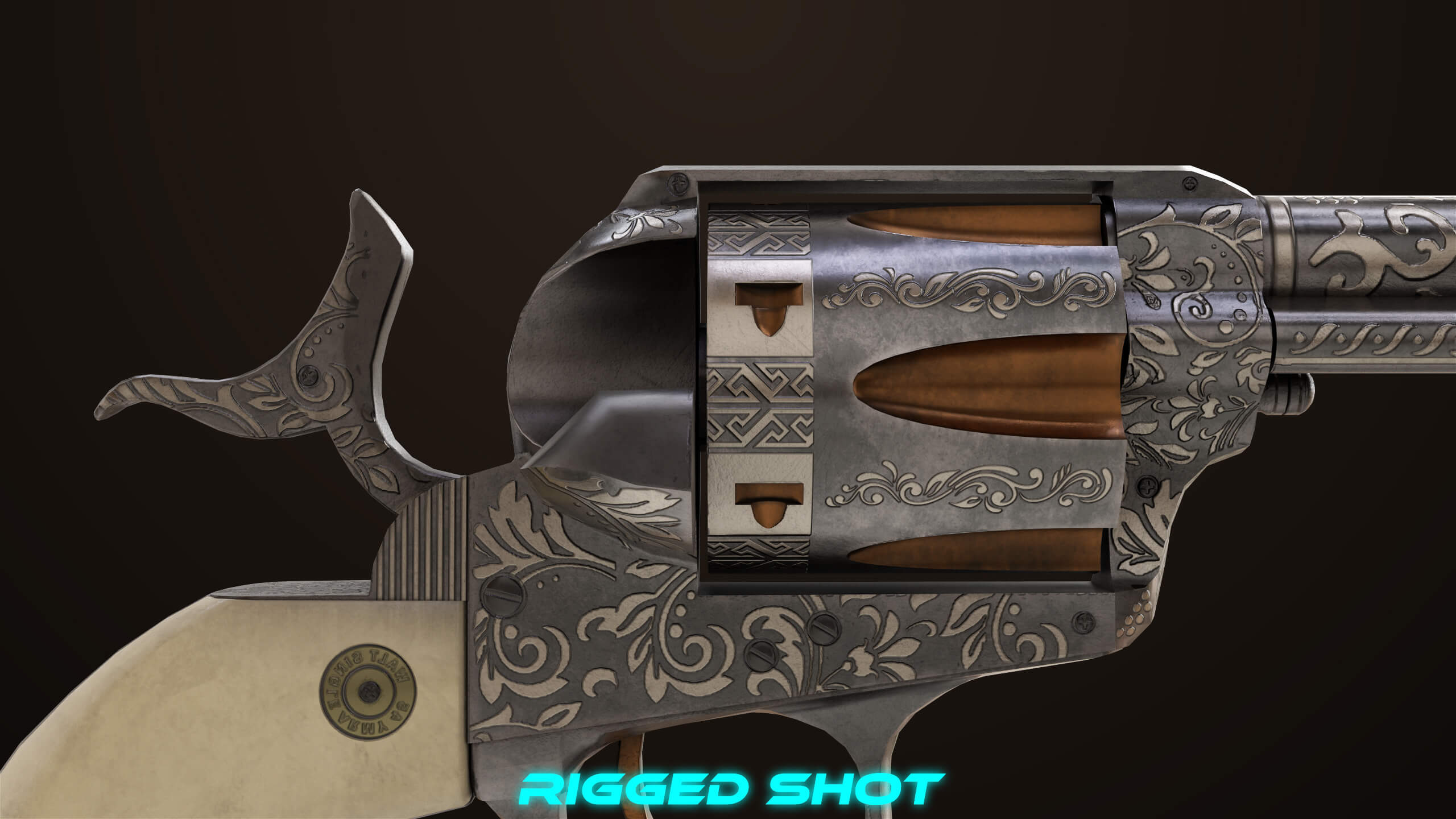 Aesthetic Revolver 03 Generic All PBR Unity UE Textures - 3D Model by ...