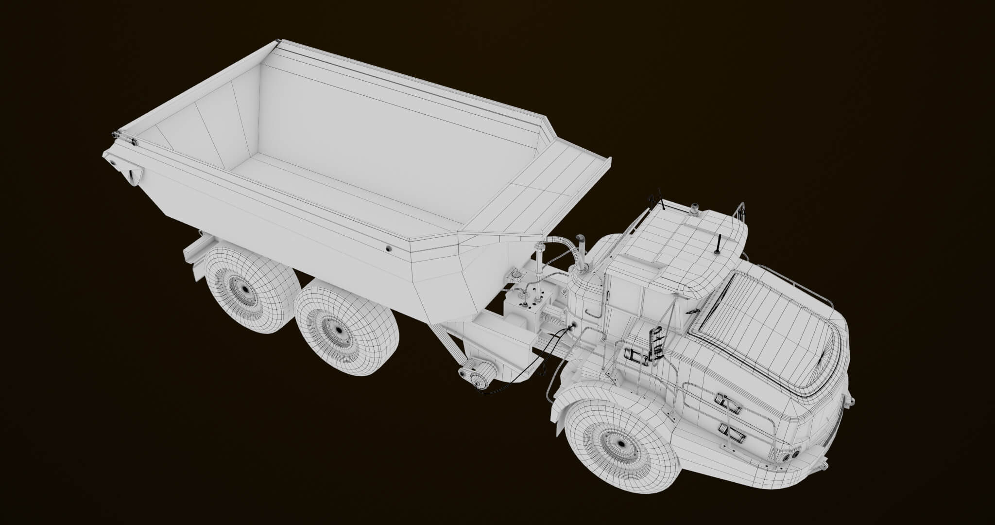 Articulated Dirty Mining Truck 03 All PBR Unity UE Textures - 3D Model ...