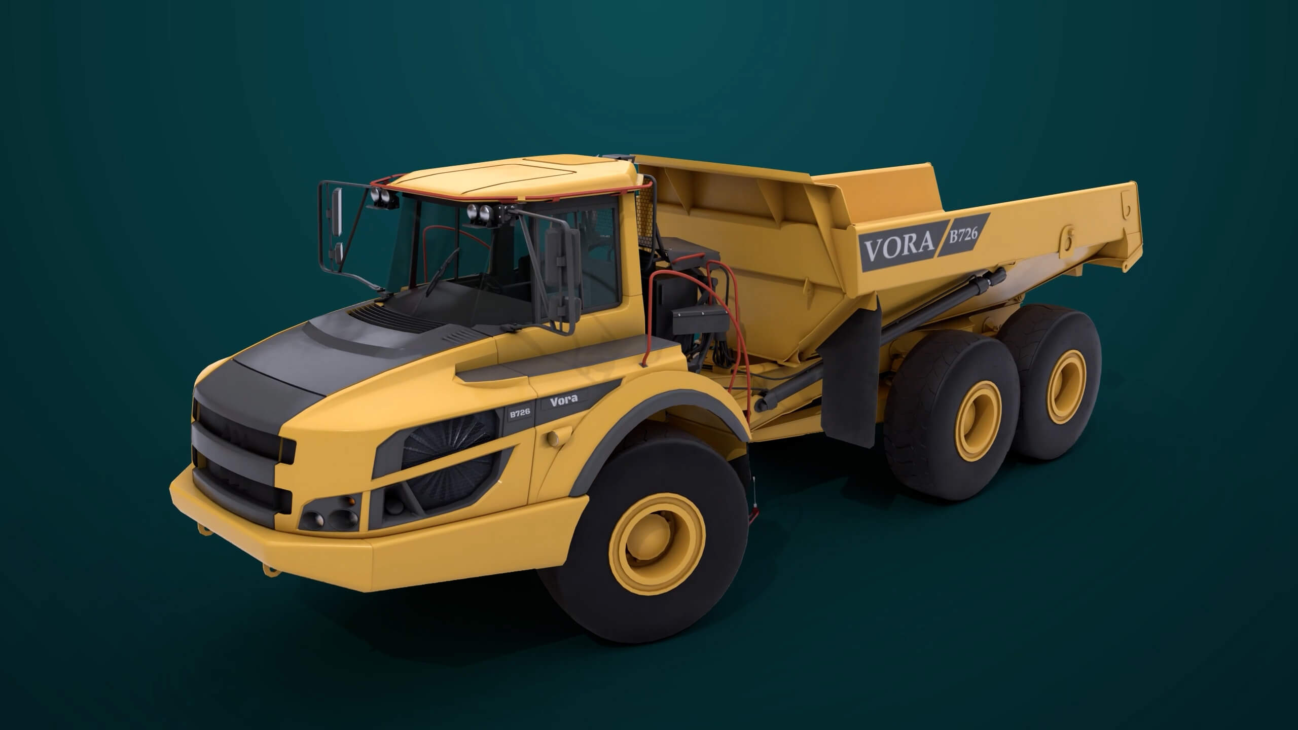 Articulated Mining Truck 04 All PBR Unity UE Textures - 3D Model by ...