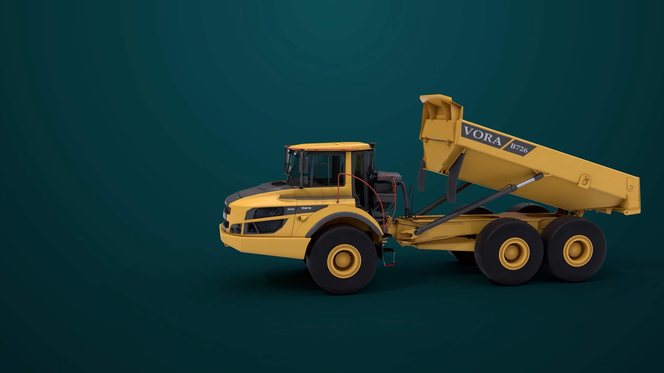 Articulated Mining Truck 04 All PBR Unity UE Textures - 3D Model by ...