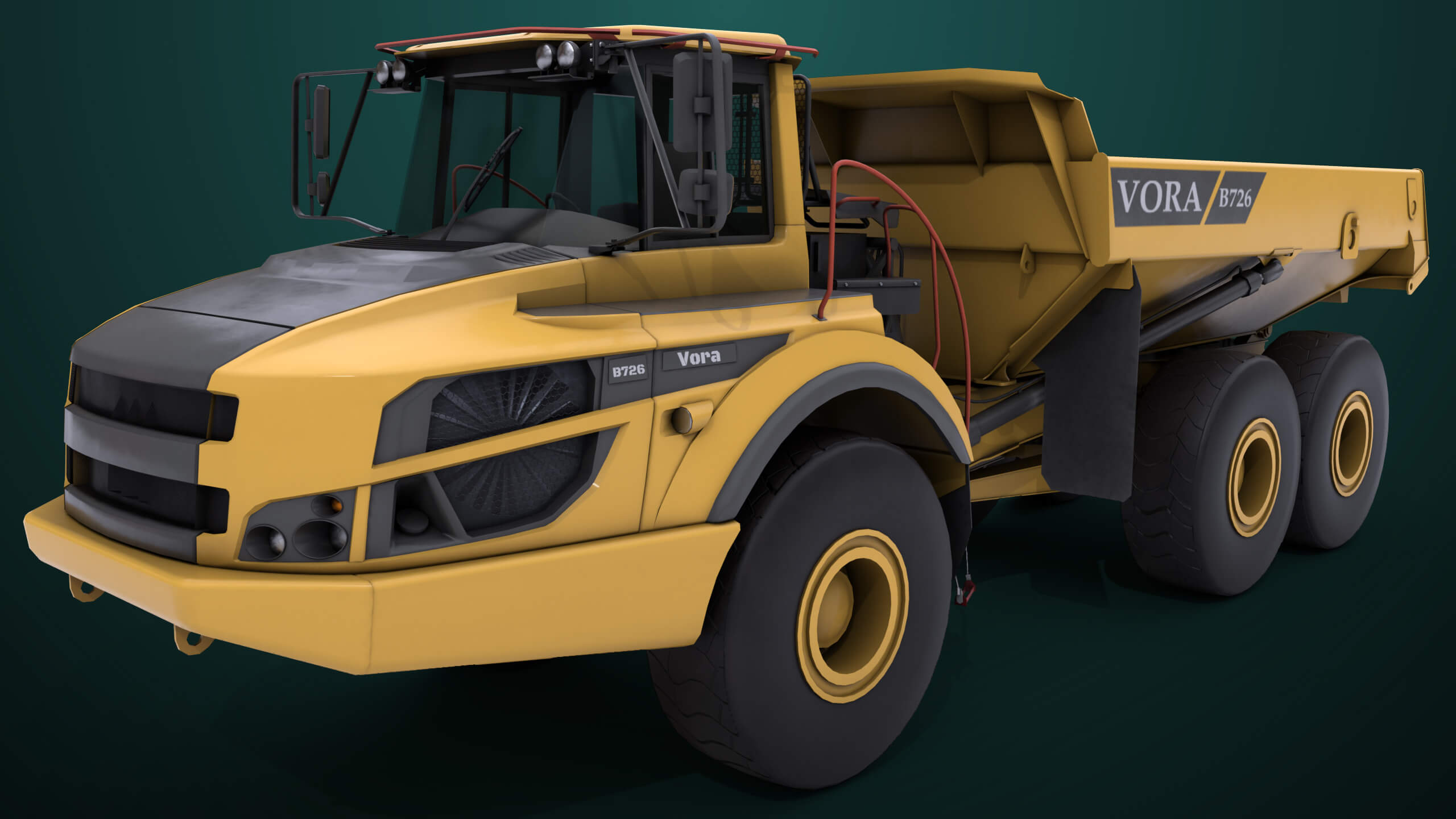 Articulated Mining Truck 04 All PBR Unity UE Textures - 3D Model by ...