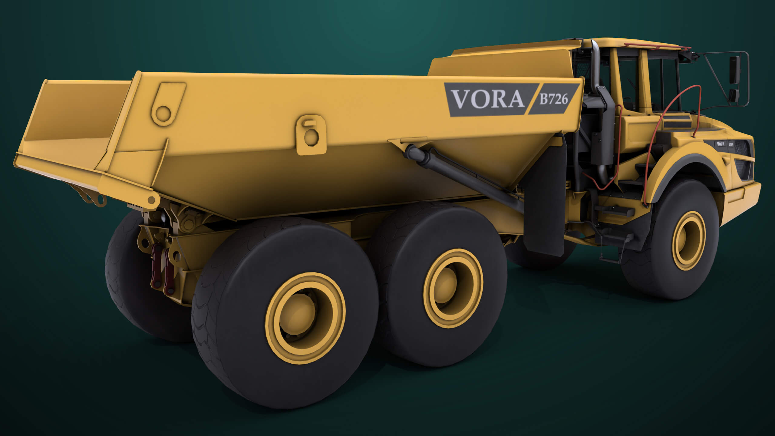 Articulated Mining Truck 04 All PBR Unity UE Textures - 3D Model by ...