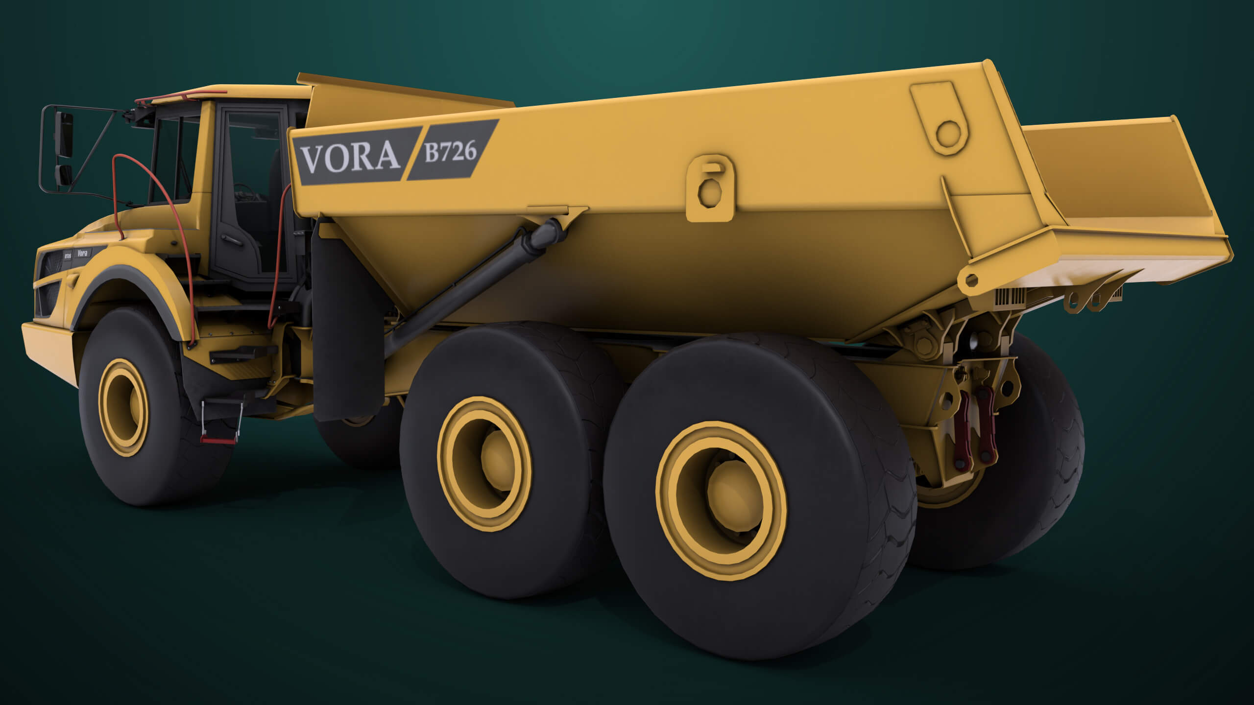 Articulated Mining Truck 04 All PBR Unity UE Textures - 3D Model by ...