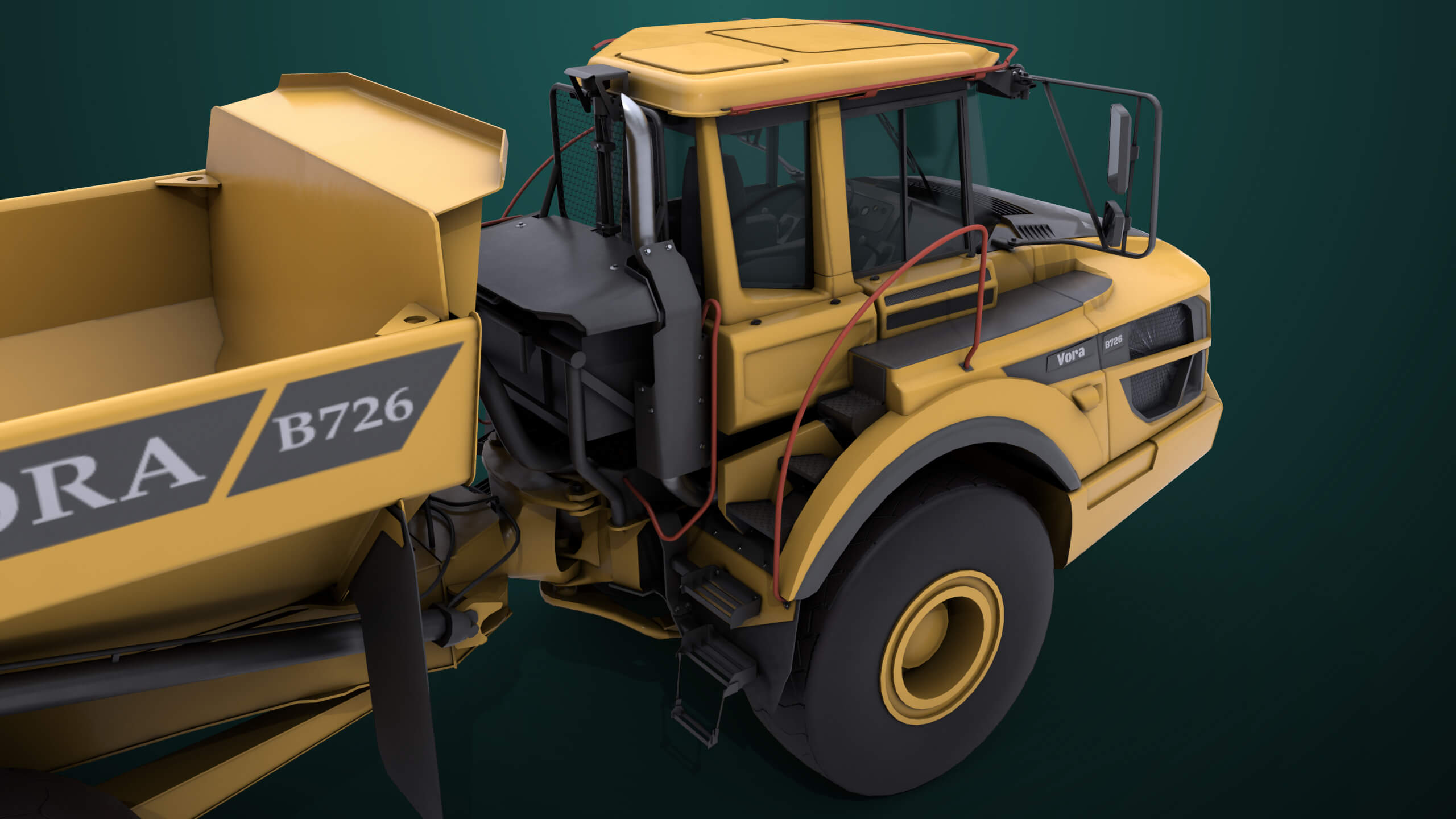 Articulated Mining Truck 04 All PBR Unity UE Textures - 3D Model by ...
