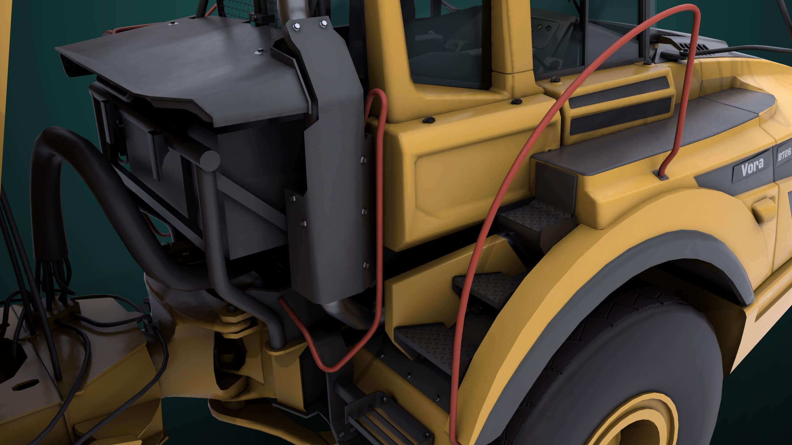 Articulated Mining Truck 04 All PBR Unity UE Textures - 3D Model by ...