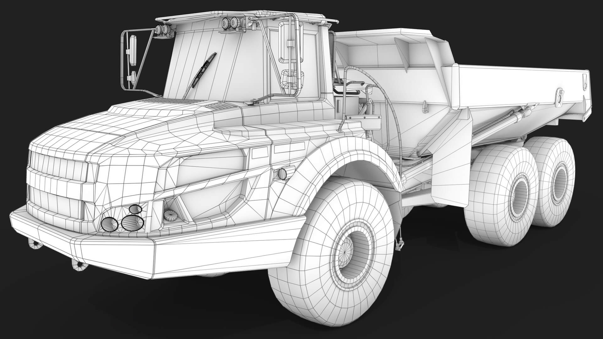 Articulated Mining Truck 04 All PBR Unity UE Textures - 3D Model by ...