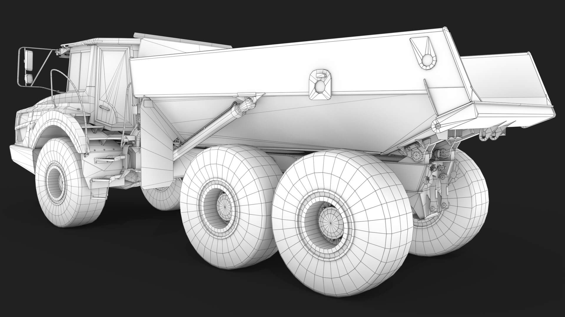 Articulated Mining Truck 04 All PBR Unity UE Textures - 3D Model by ...