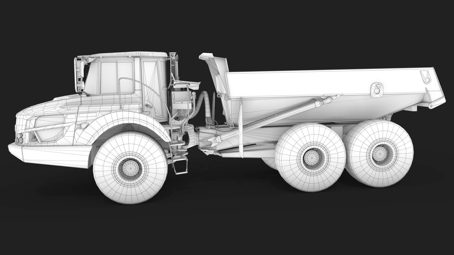 Articulated Mining Truck 04 All PBR Unity UE Textures - 3D Model by ...