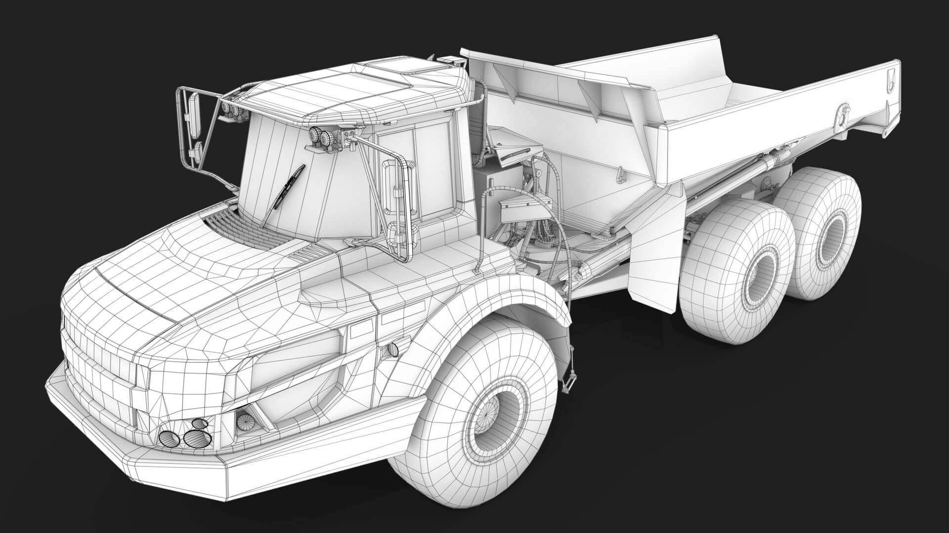 Articulated Mining Truck 04 All PBR Unity UE Textures - 3D Model by ...