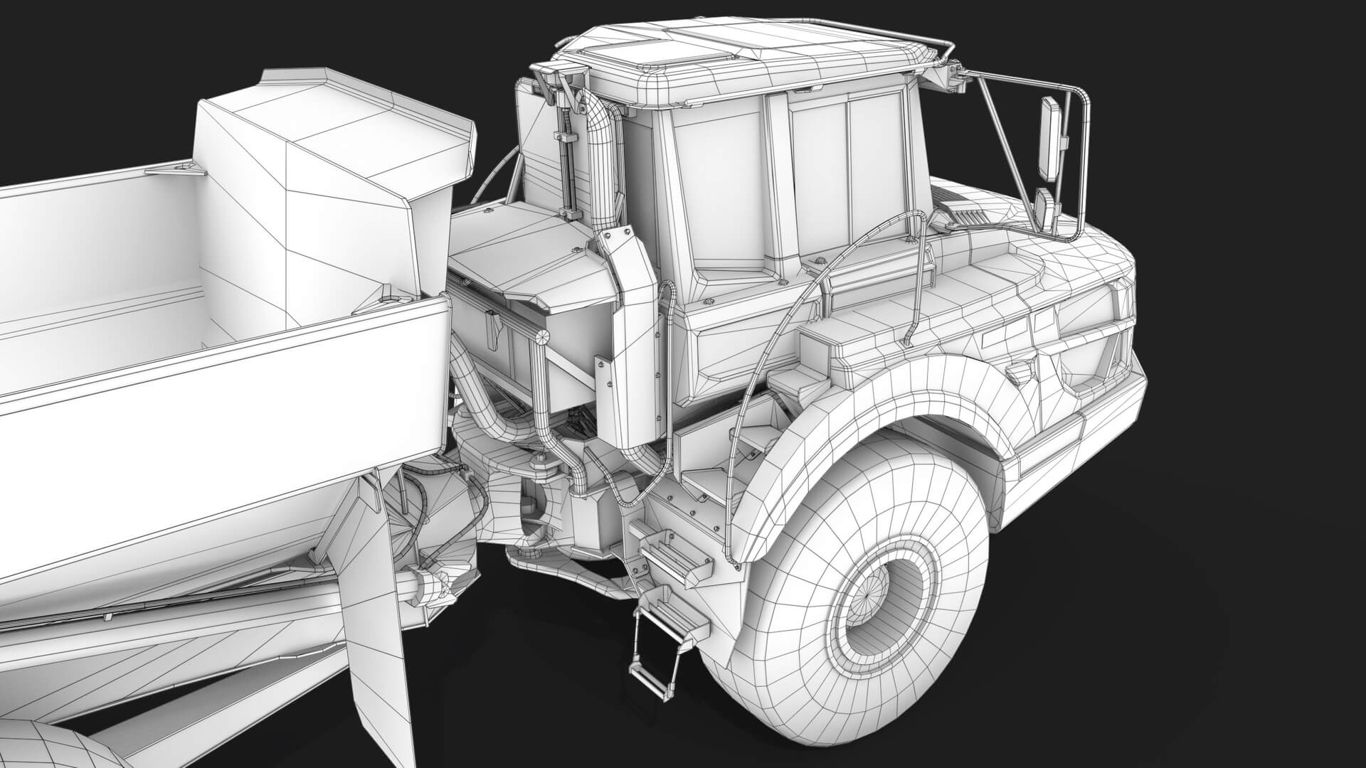 Articulated Mining Truck 04 All PBR Unity UE Textures - 3D Model by ...