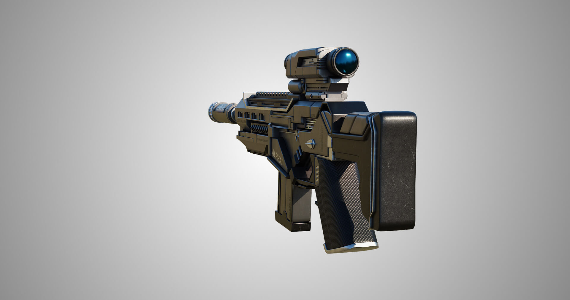 Assault Rifle Gun 01 All PBR Unity UE Textures Included - 3D Model by ...