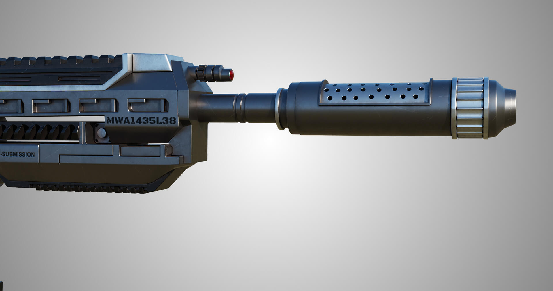 Assault Rifle Gun 01 All PBR Unity UE Textures Included - 3D Model by ...