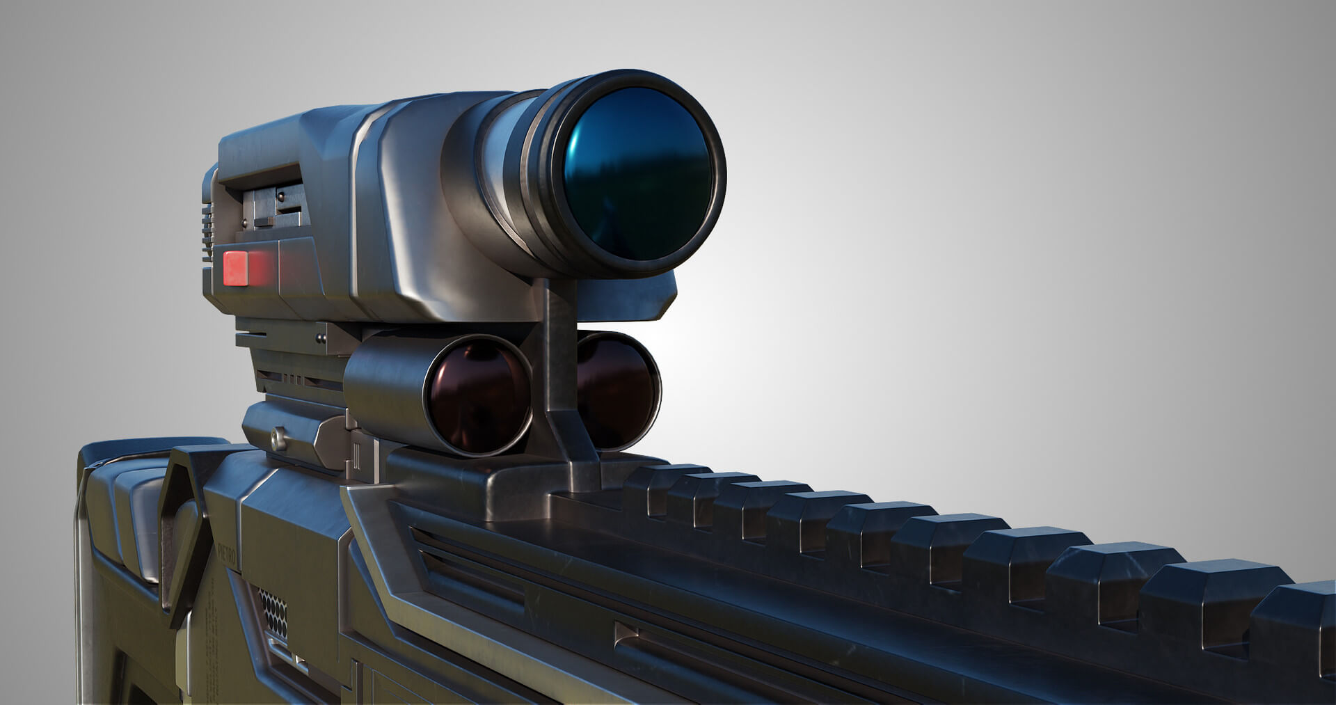 Assault Rifle Gun 01 All PBR Unity UE Textures Included - 3D Model by ...